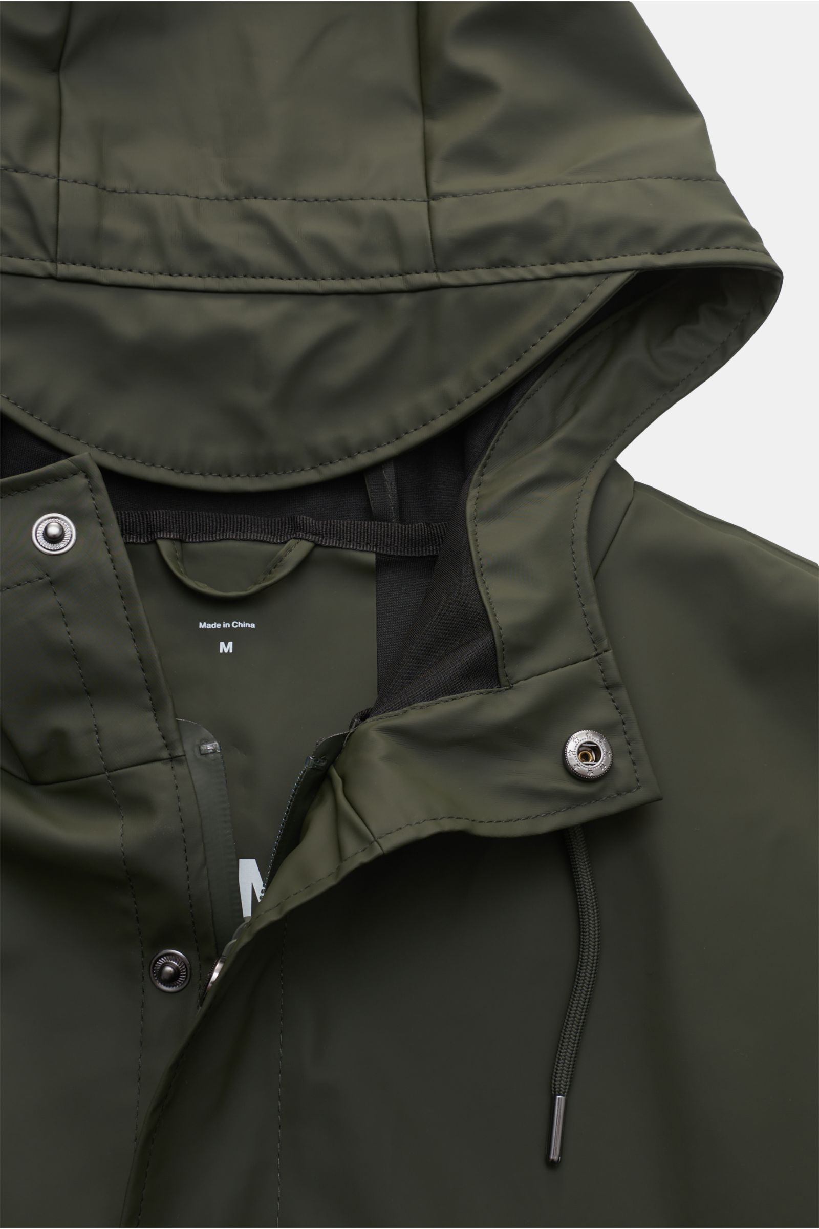 RAINS rain coat 'Fishtail Parka' dark olive | BRAUN Hamburg
