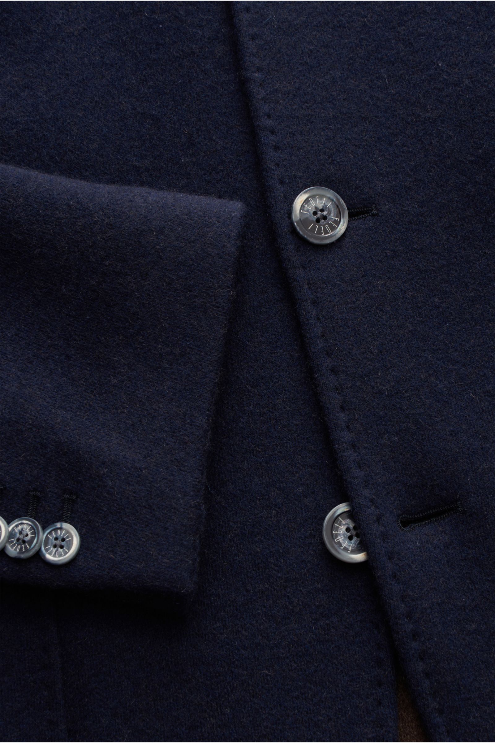 FEDELI cashmere jersey jacket 'Damon' navy | BRAUN Hamburg