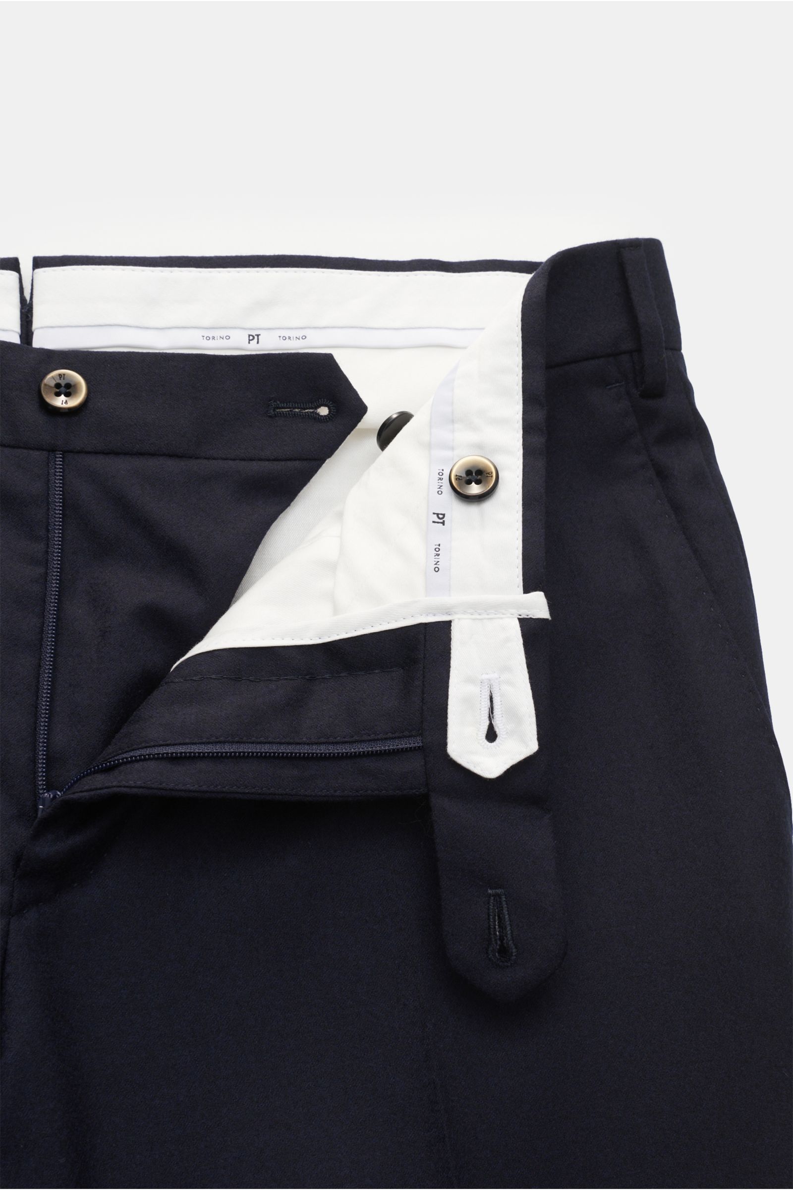 PT TORINO wool trousers 'Slim Fit' navy | BRAUN Hamburg