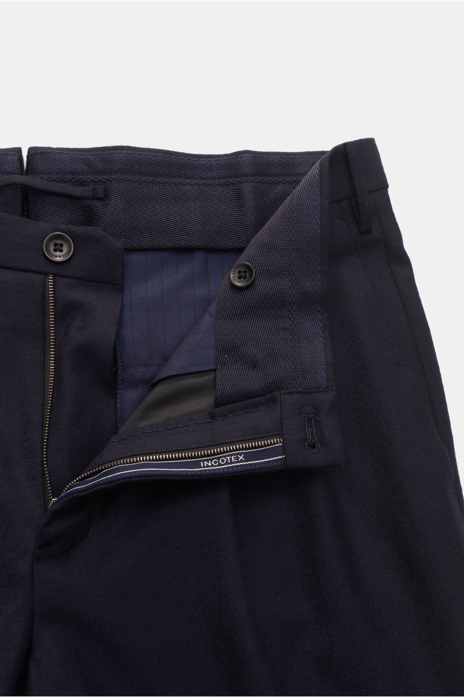 INCOTEX wool trousers navy | BRAUN Hamburg
