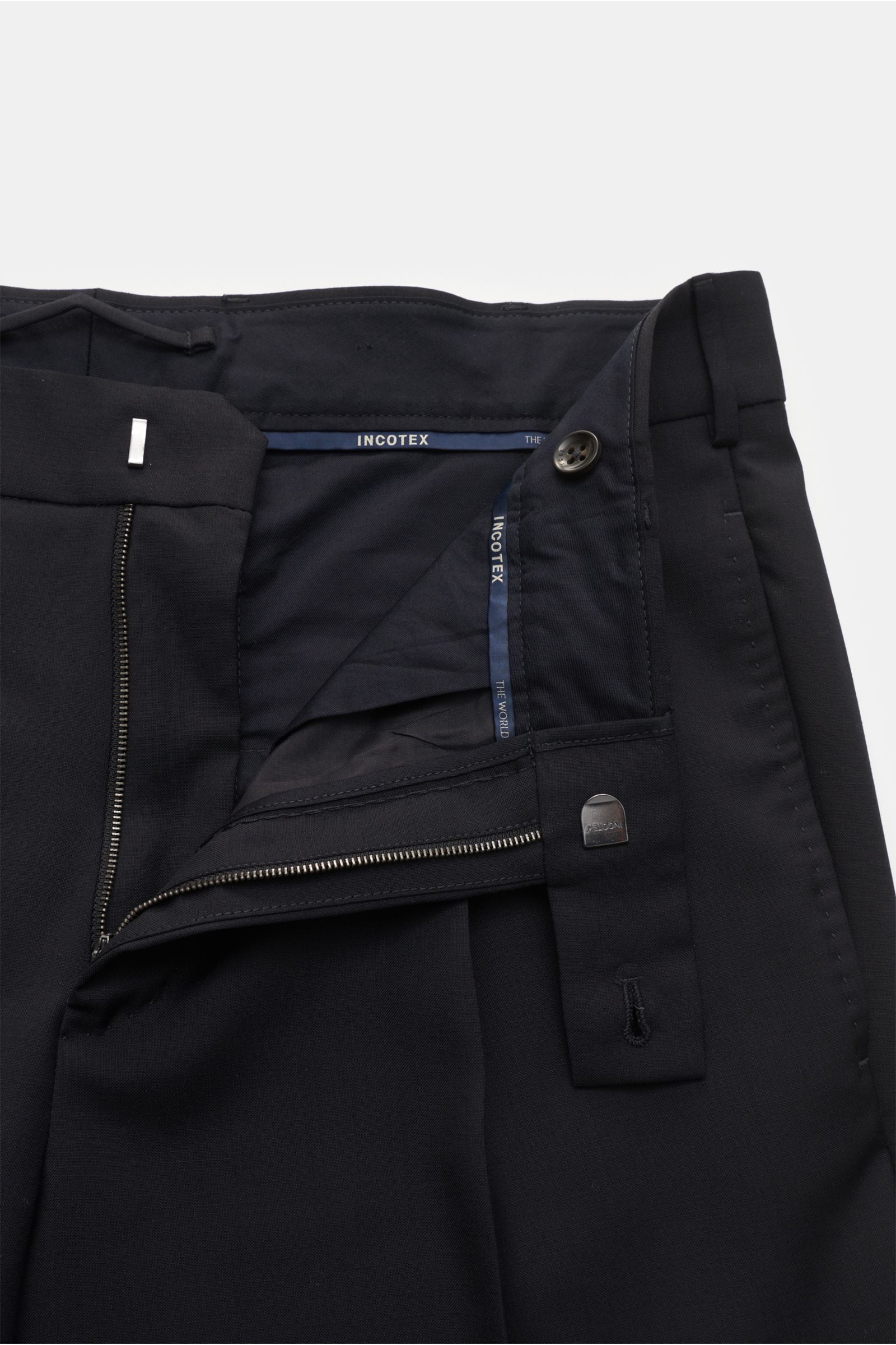 INCOTEX wool trousers 'Tapered Fit' black | BRAUN Hamburg