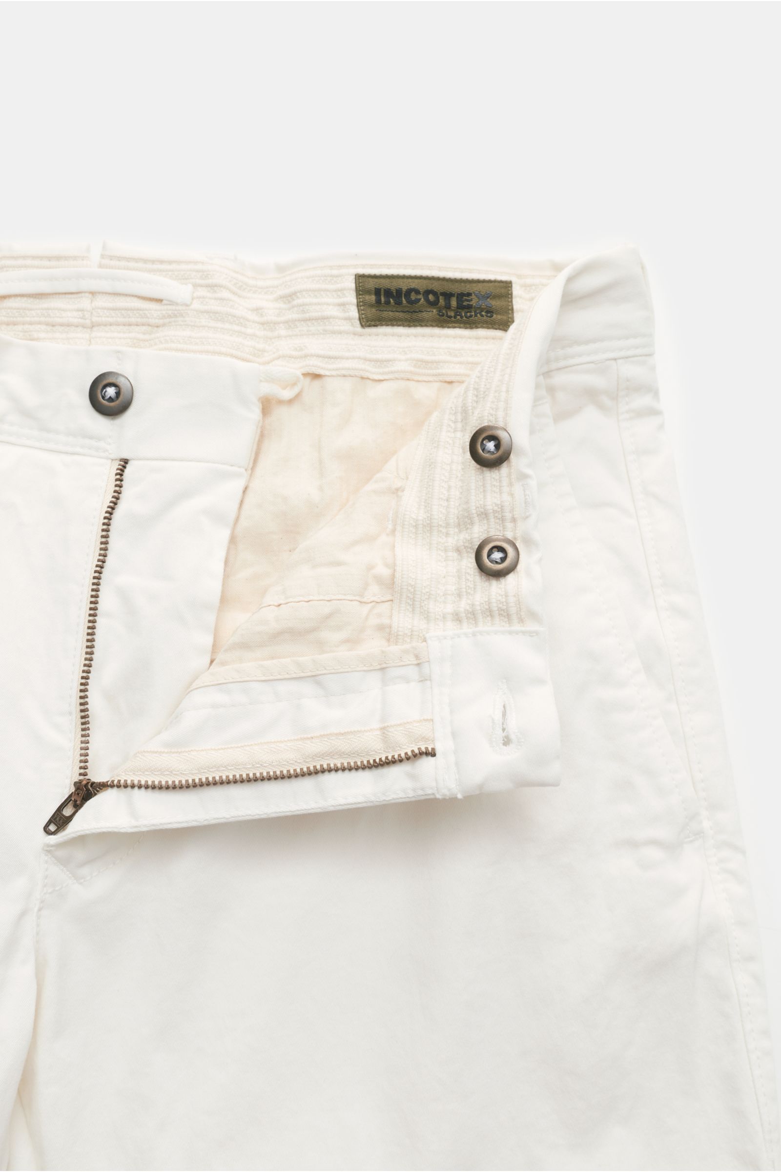 INCOTEX SLACKS trousers 'Slim Fit' off-white | BRAUN Hamburg