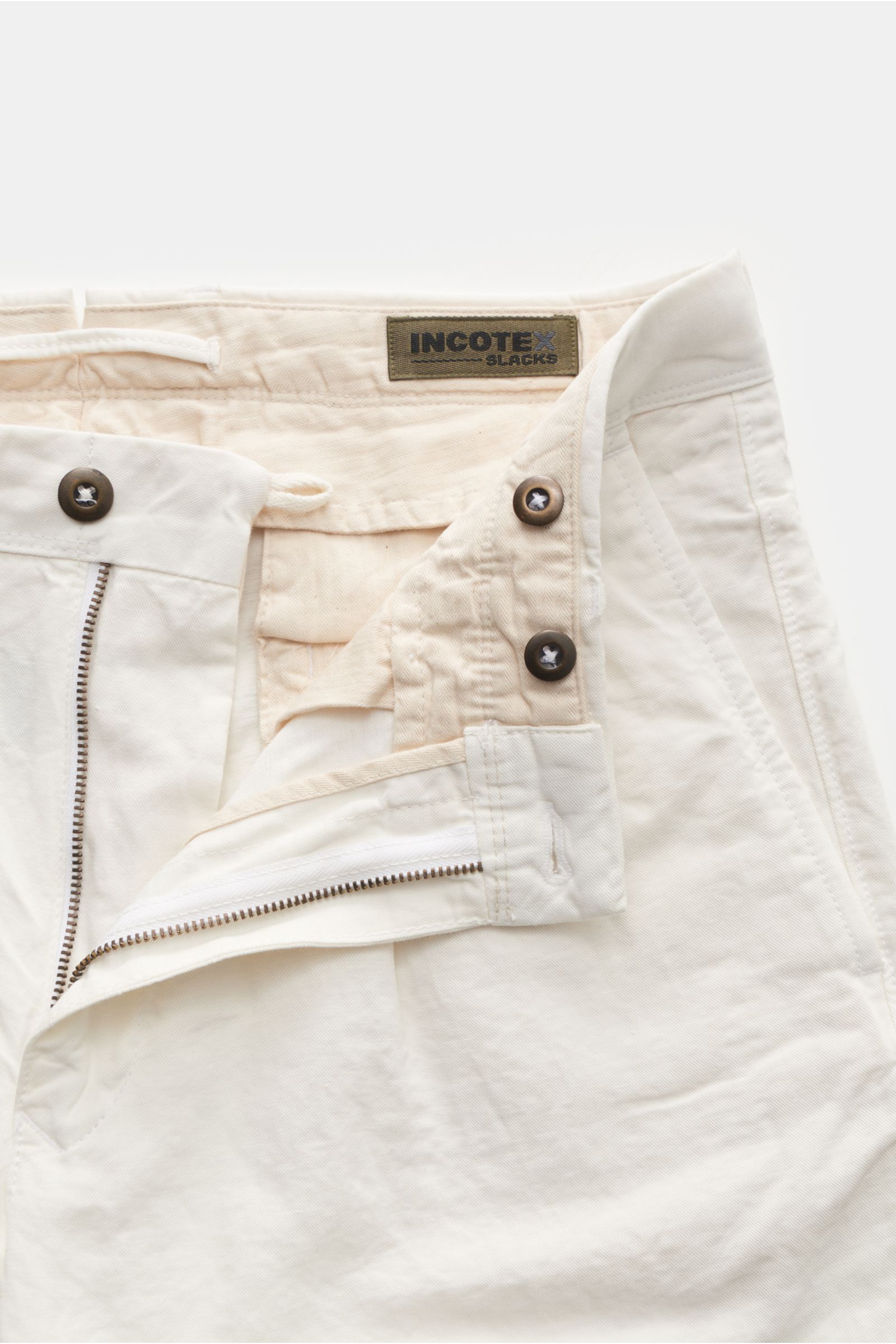 INCOTEX SLACKS Hose 'Tapered Fit' creme | BRAUN Hamburg