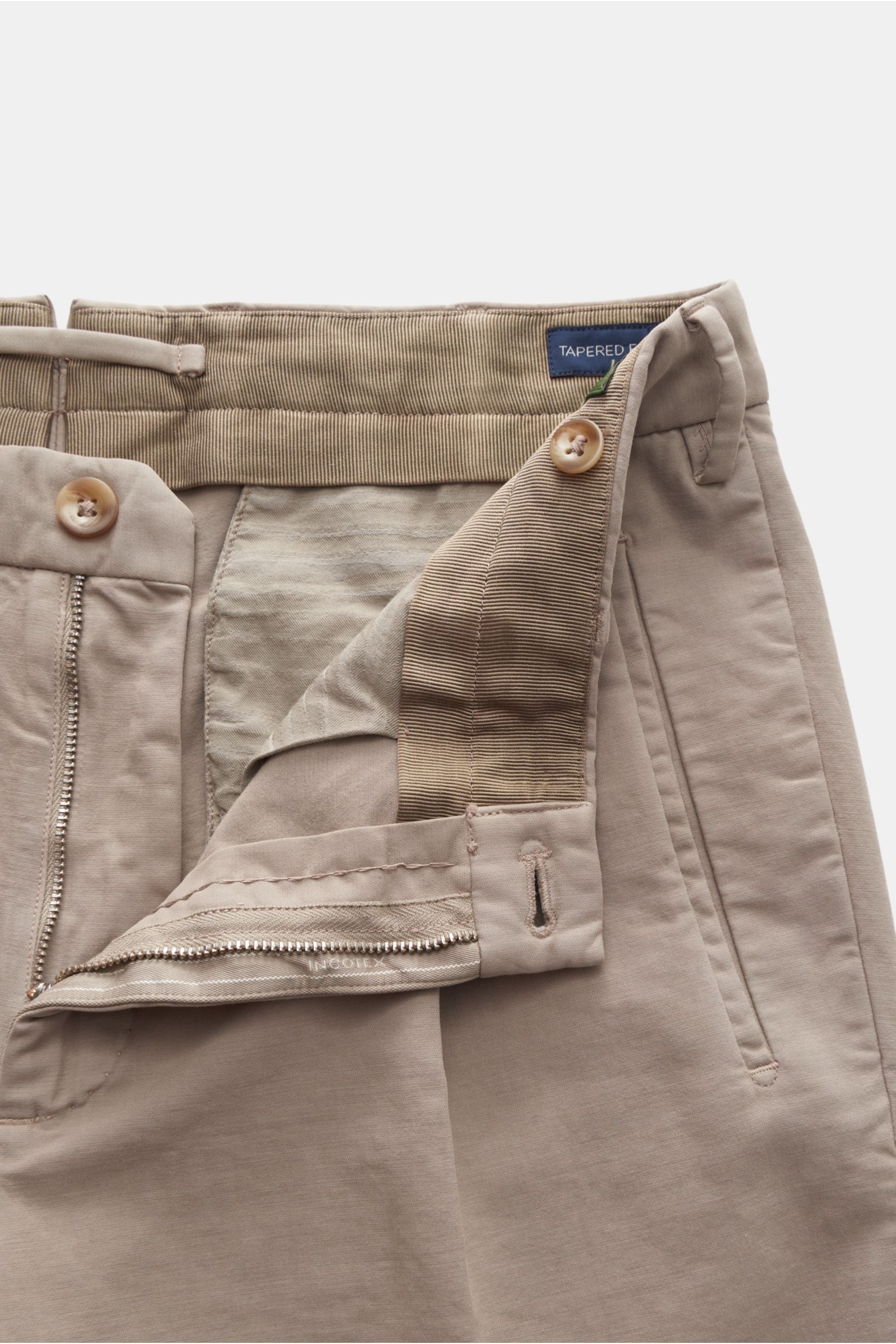 INCOTEX trousers 'Tapered Fit' beige | BRAUN Hamburg
