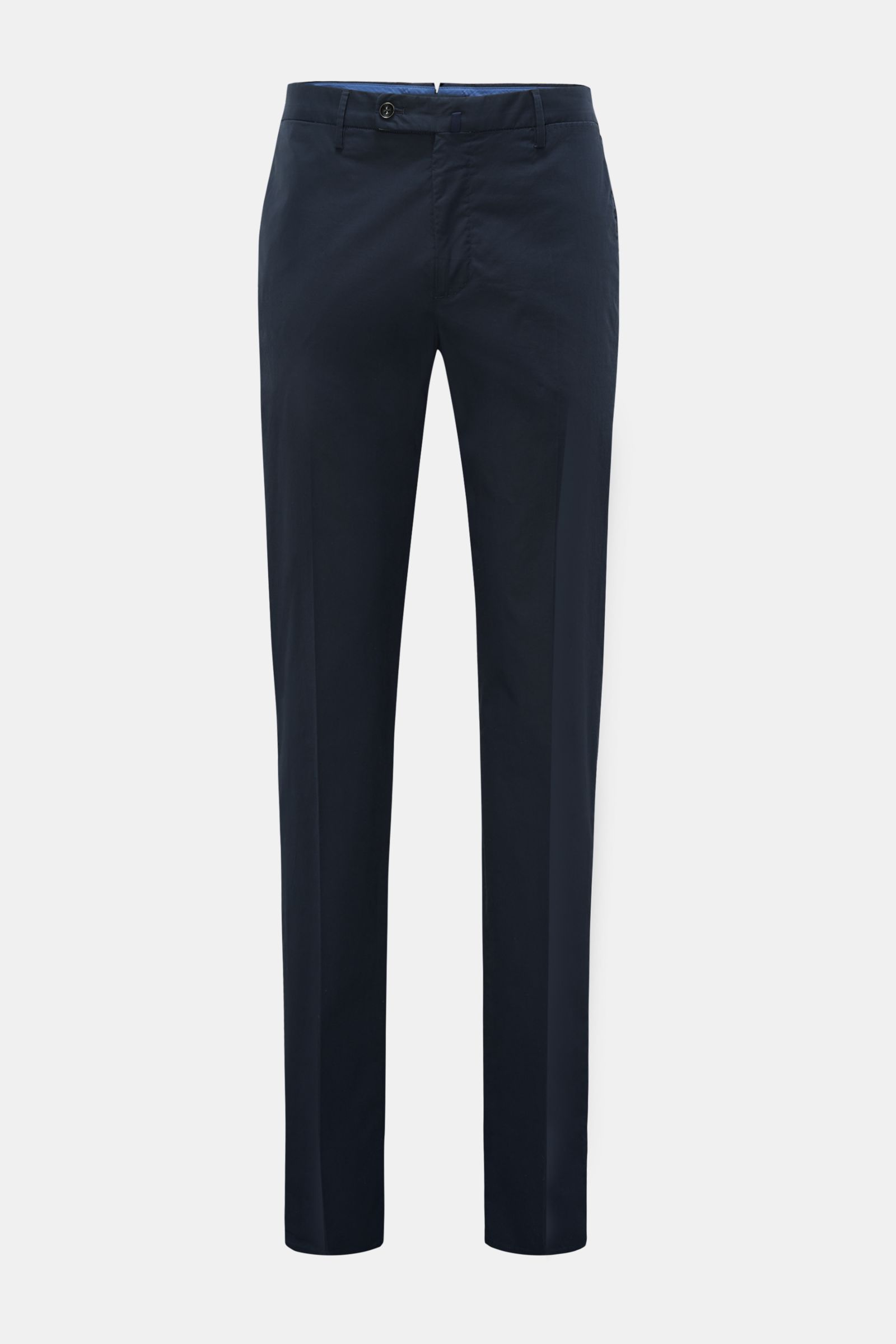 INCOTEX cotton trousers 'Regular Fit' navy | BRAUN Hamburg
