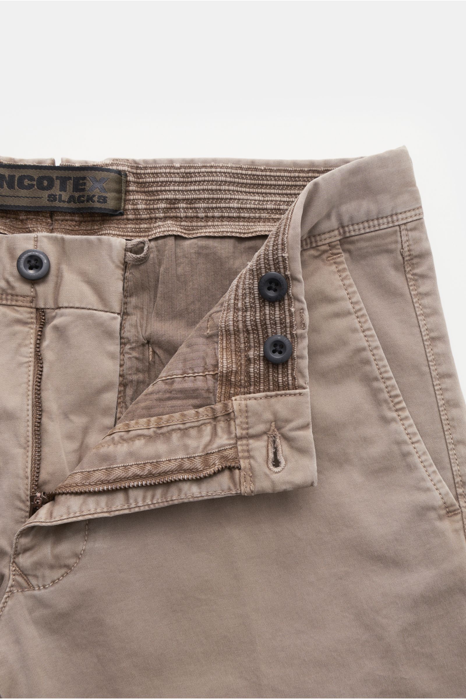 INCOTEX SLACKS Hose 'Slim Fit' graubraun | BRAUN Hamburg