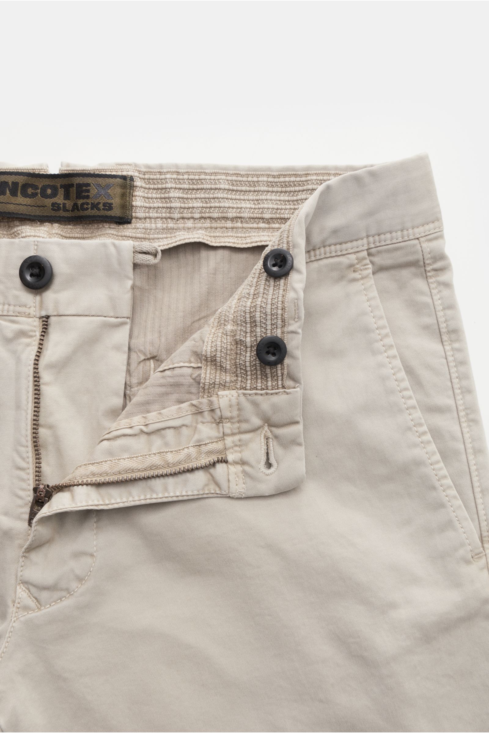 INCOTEX SLACKS Hose 'Slim Fit' beige | BRAUN Hamburg