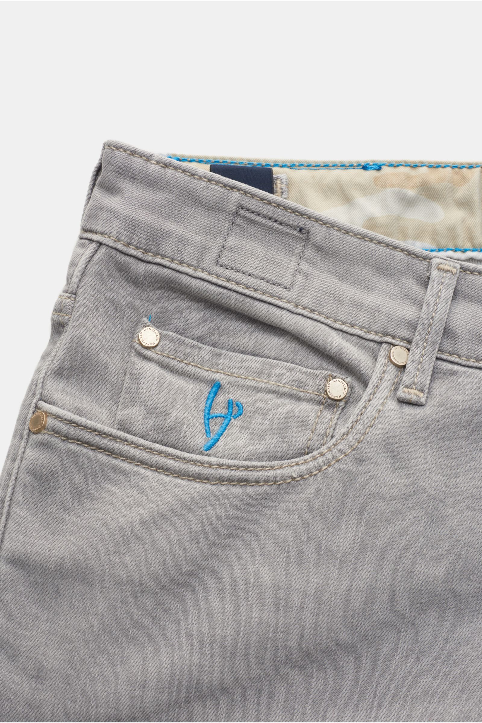 HAND PICKED jeans 'Ravello' light grey | BRAUN Hamburg