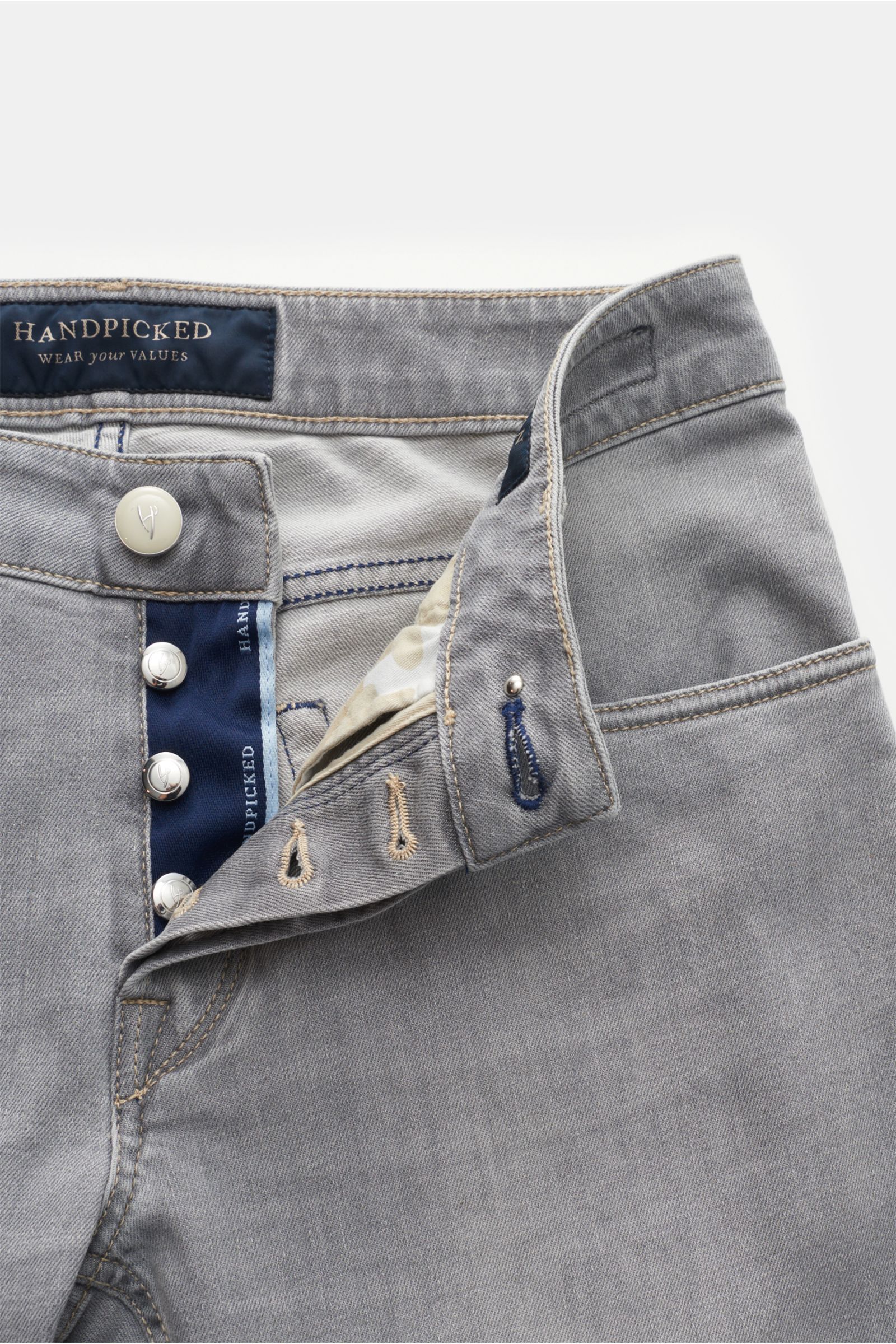 HANDPICKED Jeans 'Orvieto' grau | BRAUN Hamburg