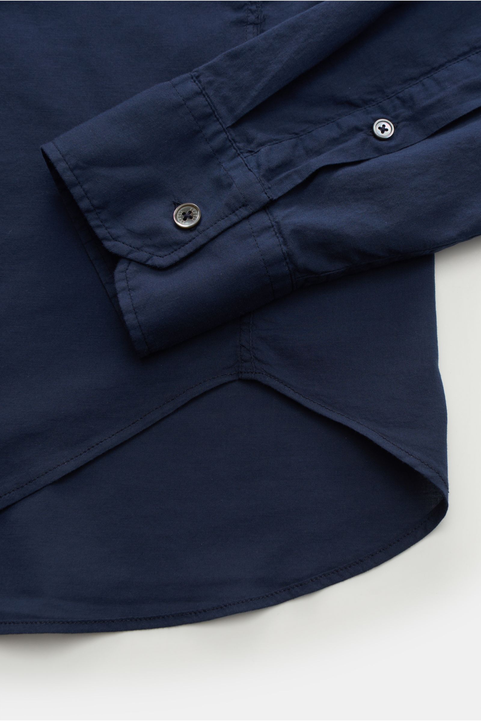 FEDELI casual shirt 'Sean' shark collar navy | BRAUN Hamburg