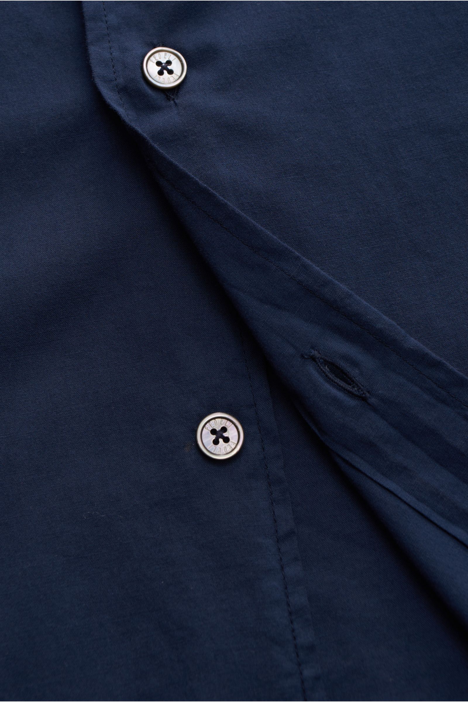 FEDELI casual shirt 'Sean' shark collar navy | BRAUN Hamburg