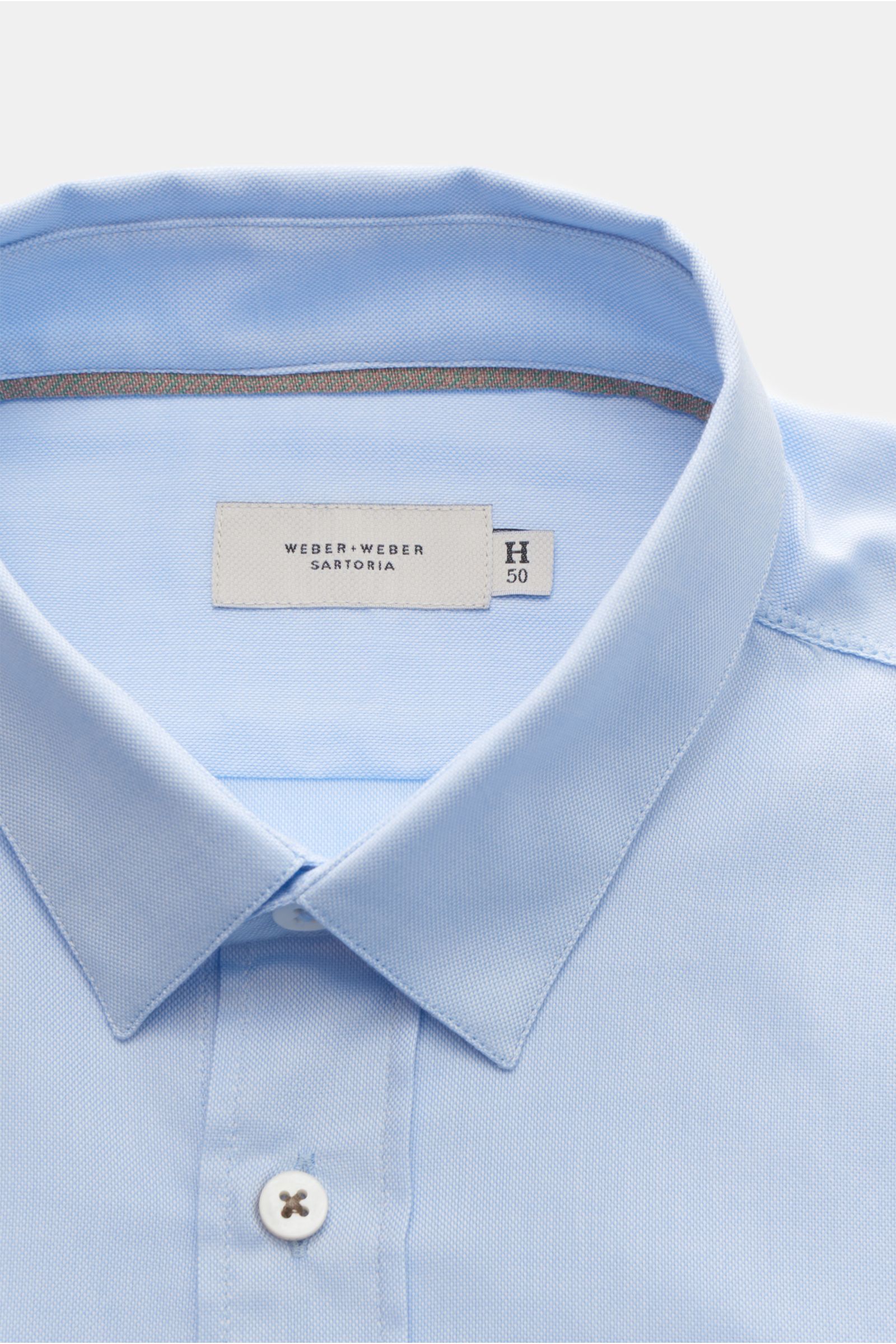 WEBER+WEBER Oxford shirt with narrow collar light blue | BRAUN Hamburg
