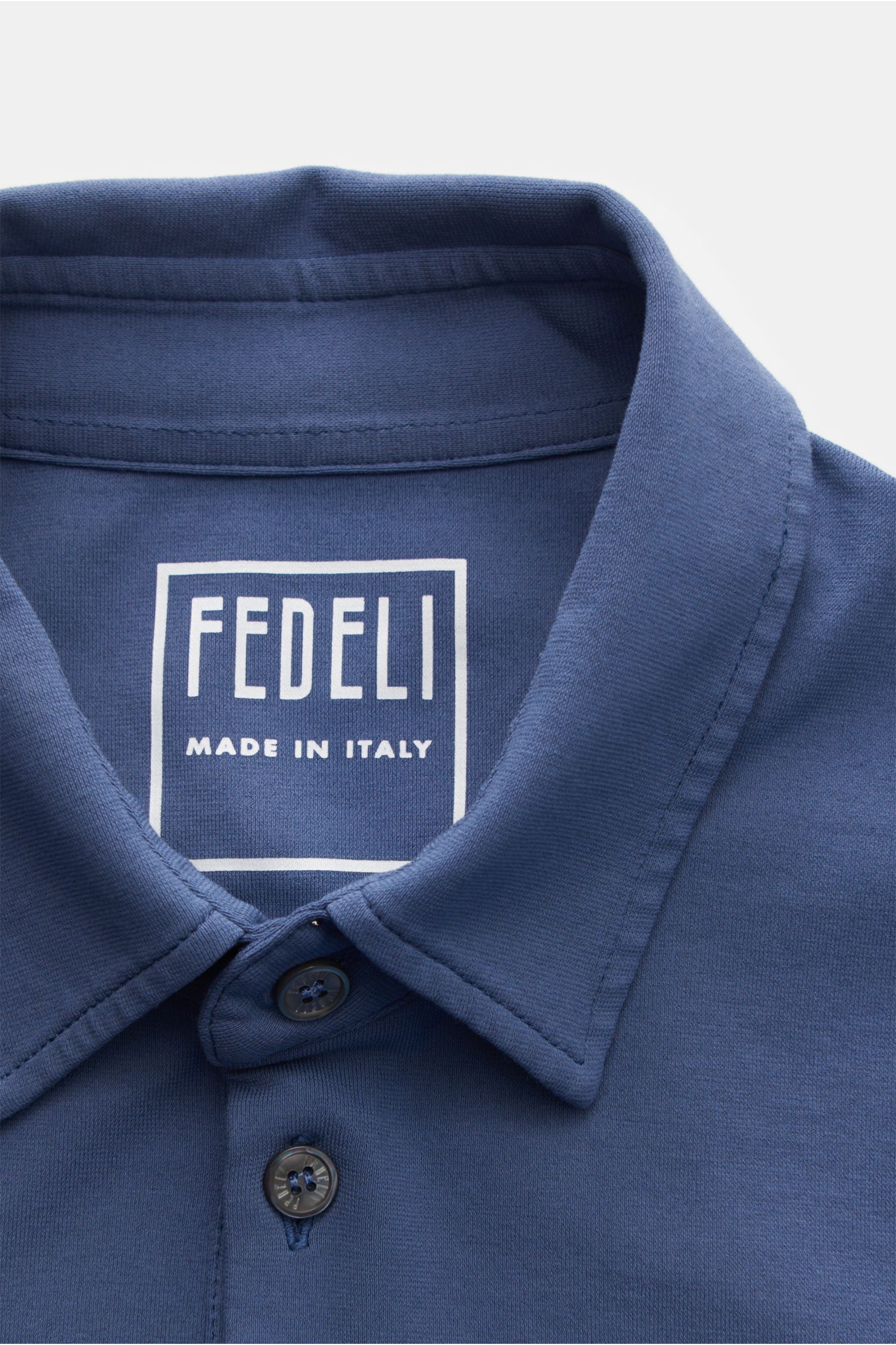 FEDELI polo shirt 'Alby' grey-blue | BRAUN Hamburg