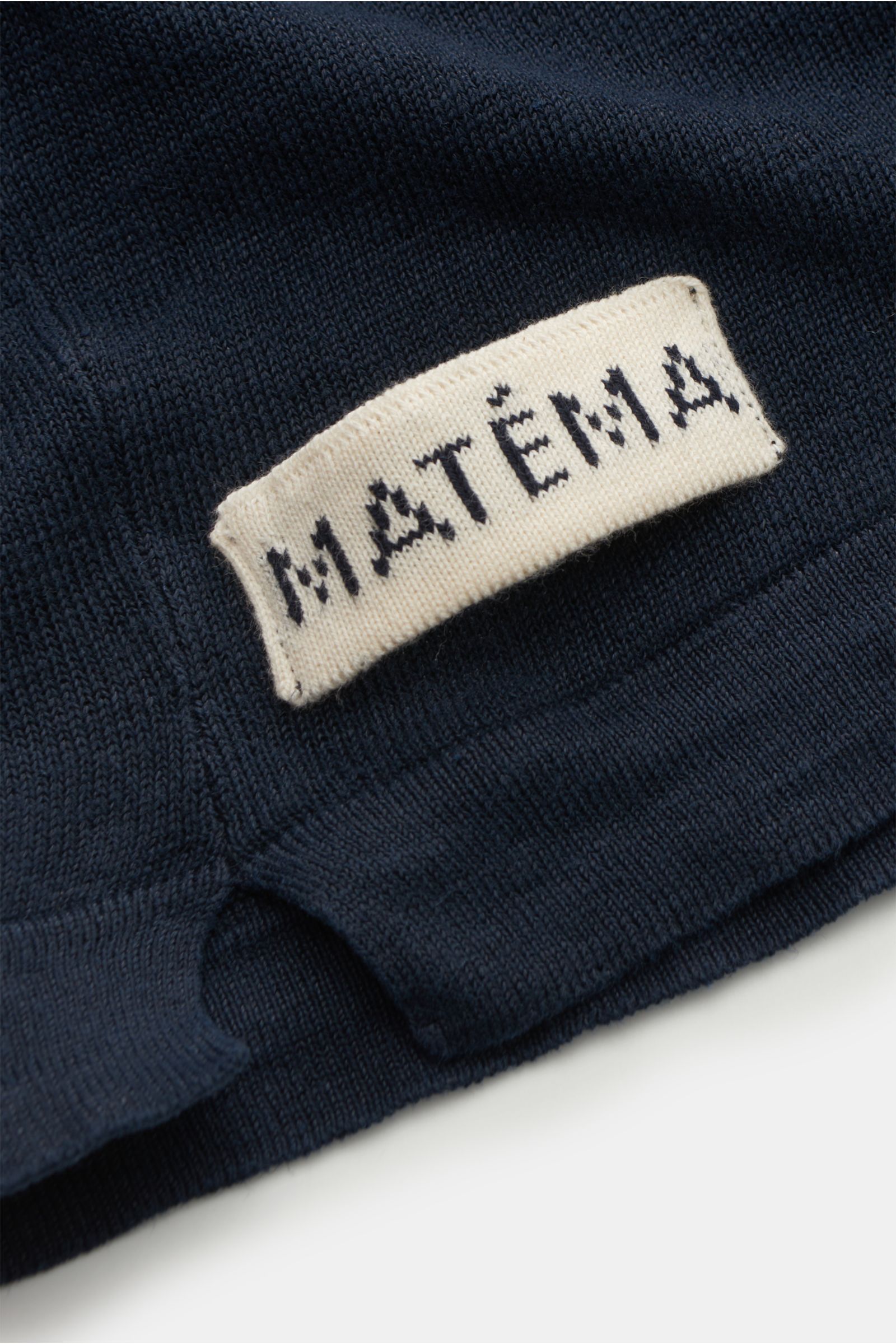 MATÉMA Leinen-Strickhemd navy | BRAUN Hamburg