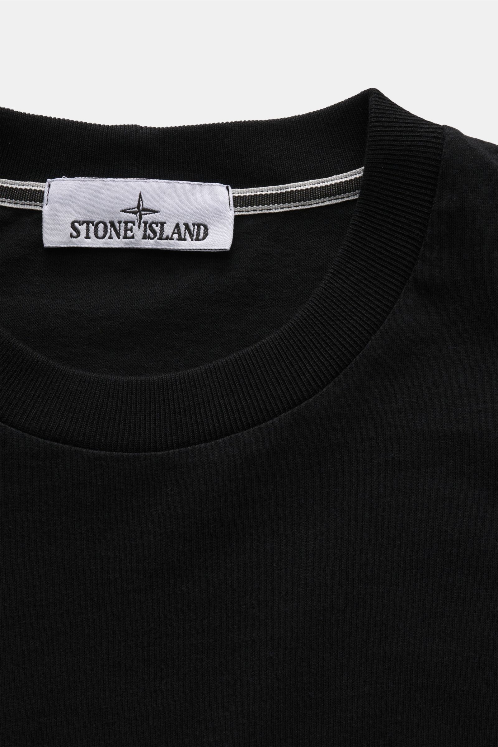 STONE ISLAND crew neck T-shirt black | BRAUN Hamburg