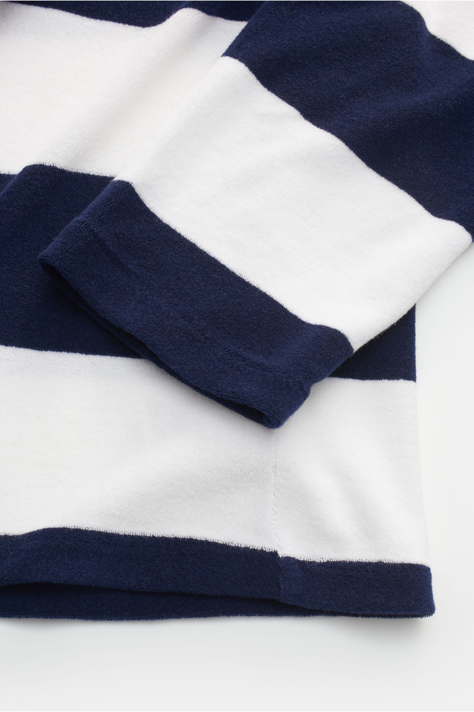 POLO RALPH LAUREN Frottee Rundhals-Longsleeve navy/weiß gestreift ...