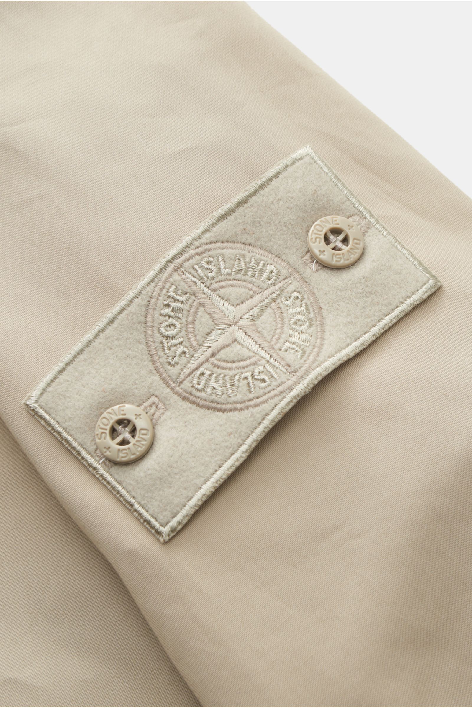 STONE ISLAND overshirt 'Ghost Piece' beige | BRAUN Hamburg