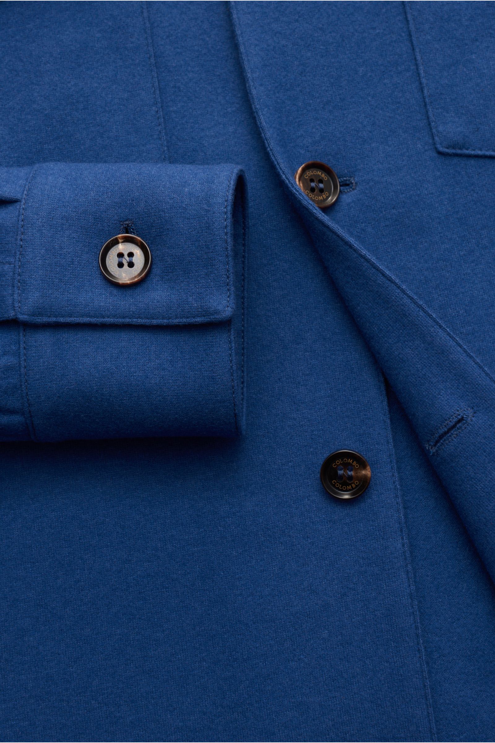 COLOMBO fleece overshirt dark blue | BRAUN Hamburg