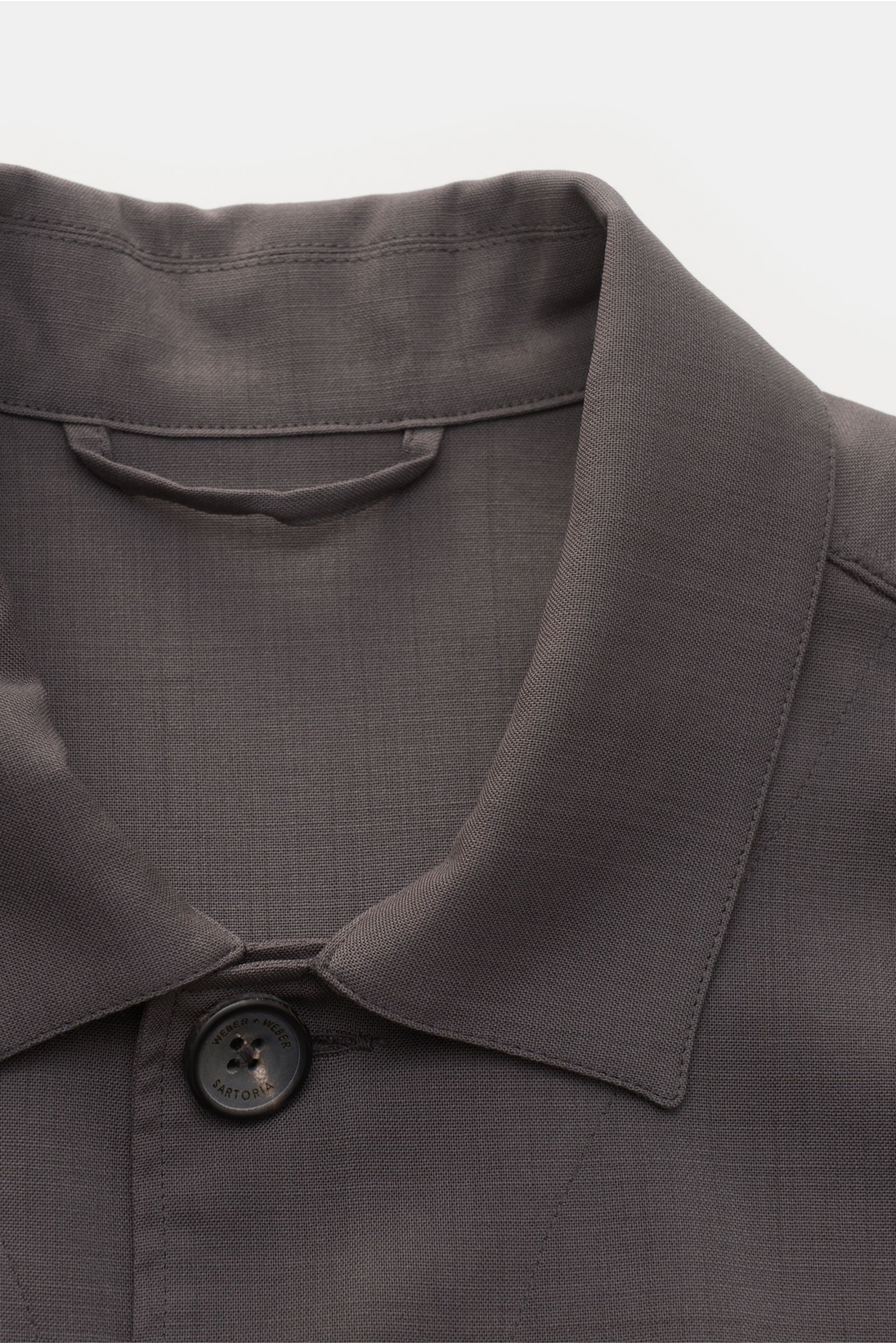 WEBER+WEBER Overshirt 'Fresco Light Overshirt' grey | BRAUN Hamburg