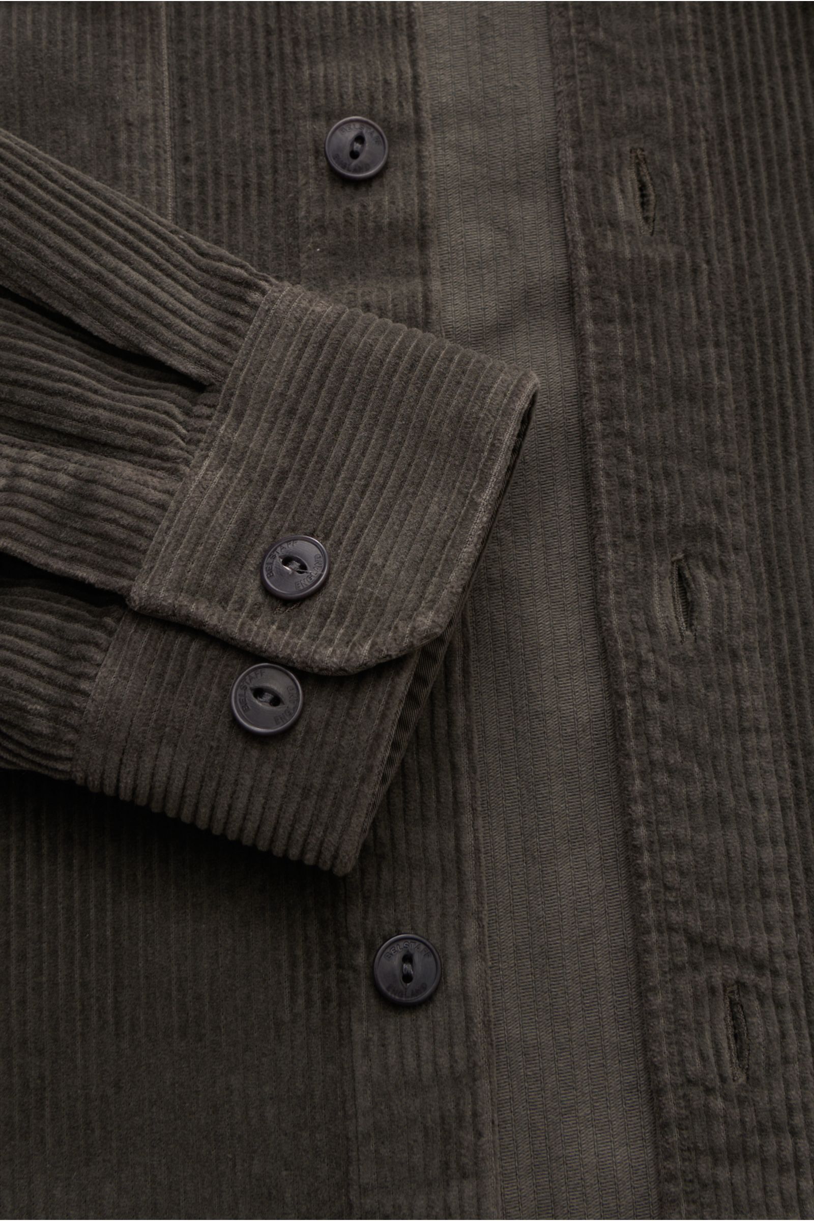 BELSTAFF corduroy overshirt 'Fall Gates' dark grey | BRAUN Hamburg