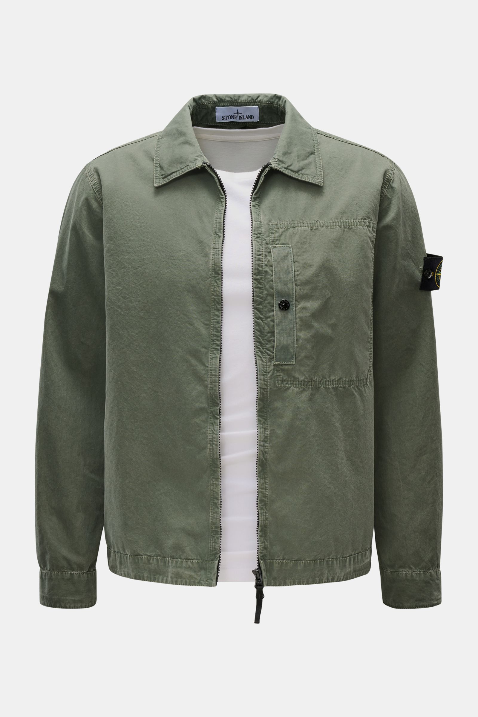 STONE ISLAND overshirt grey-green | BRAUN Hamburg
