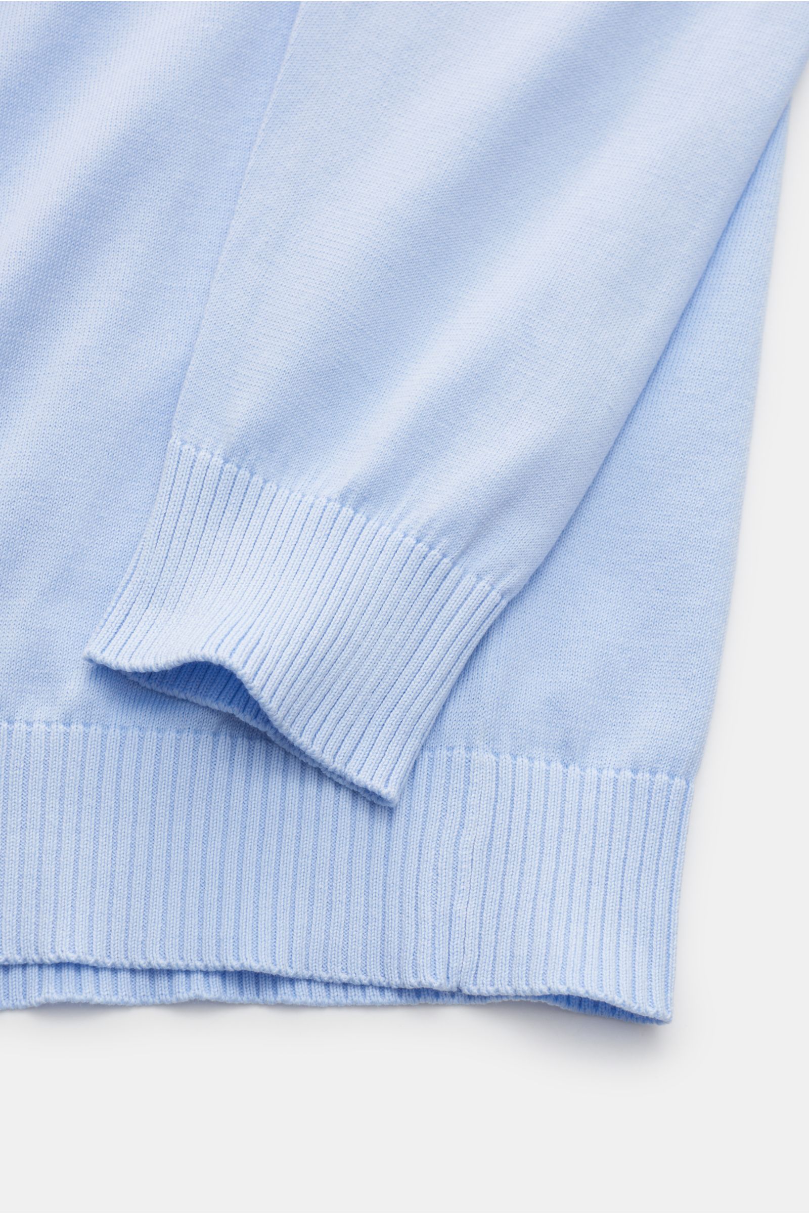 MALO Feinstrick V-Neck Pullover hellblau | BRAUN Hamburg