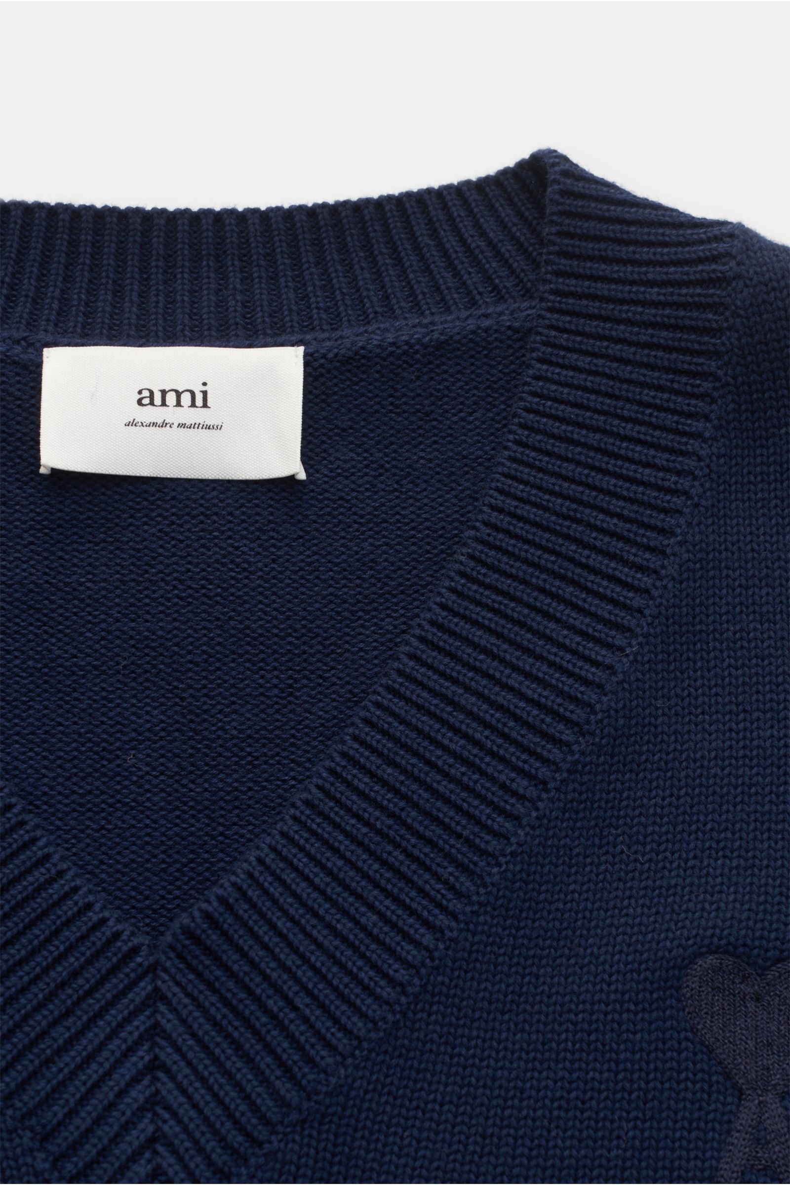AMI PARIS V-Neck Pullover navy | BRAUN Hamburg