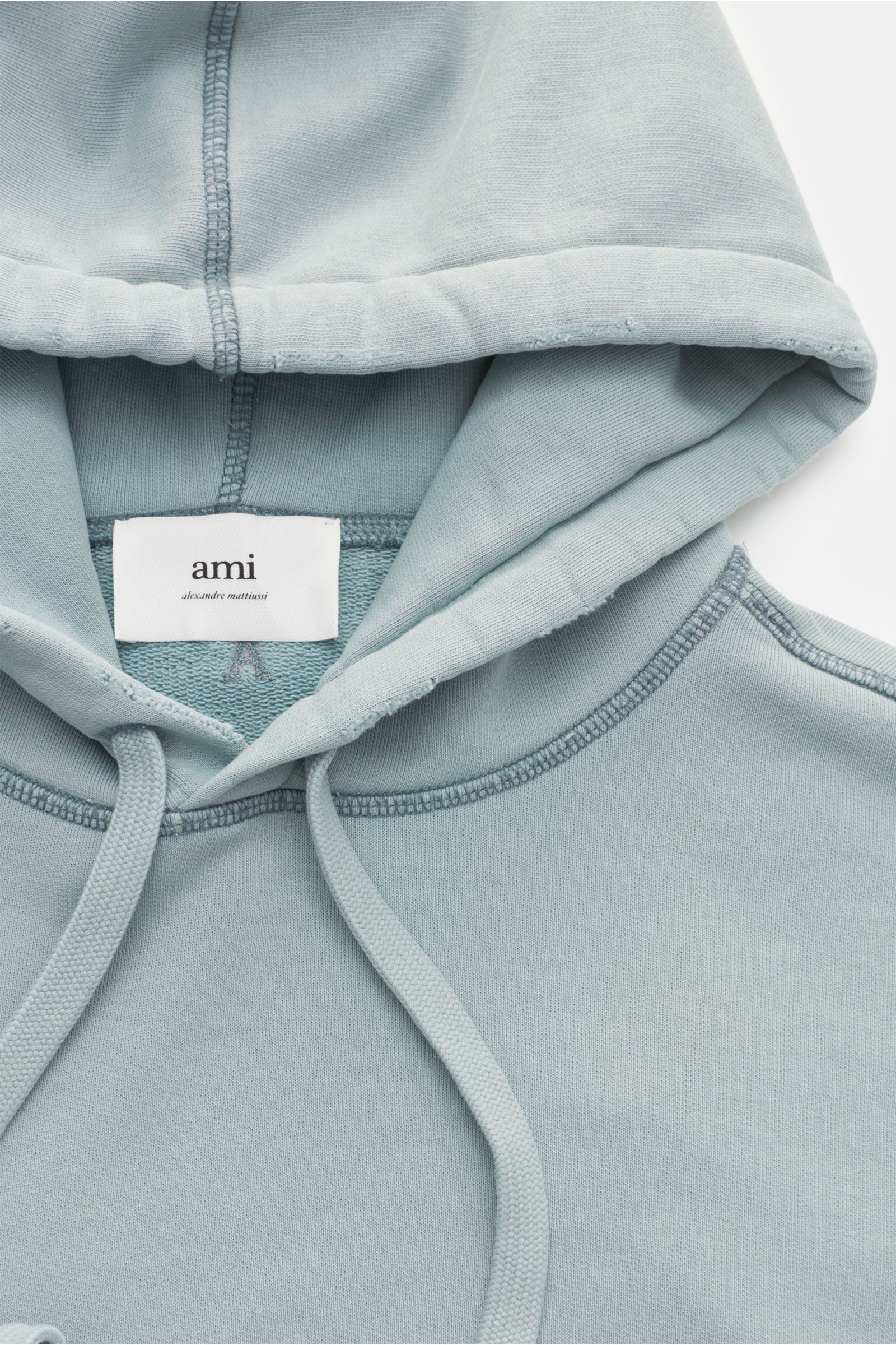 AMI PARIS hooded jumper 'Fade Out' smoky blue | BRAUN Hamburg