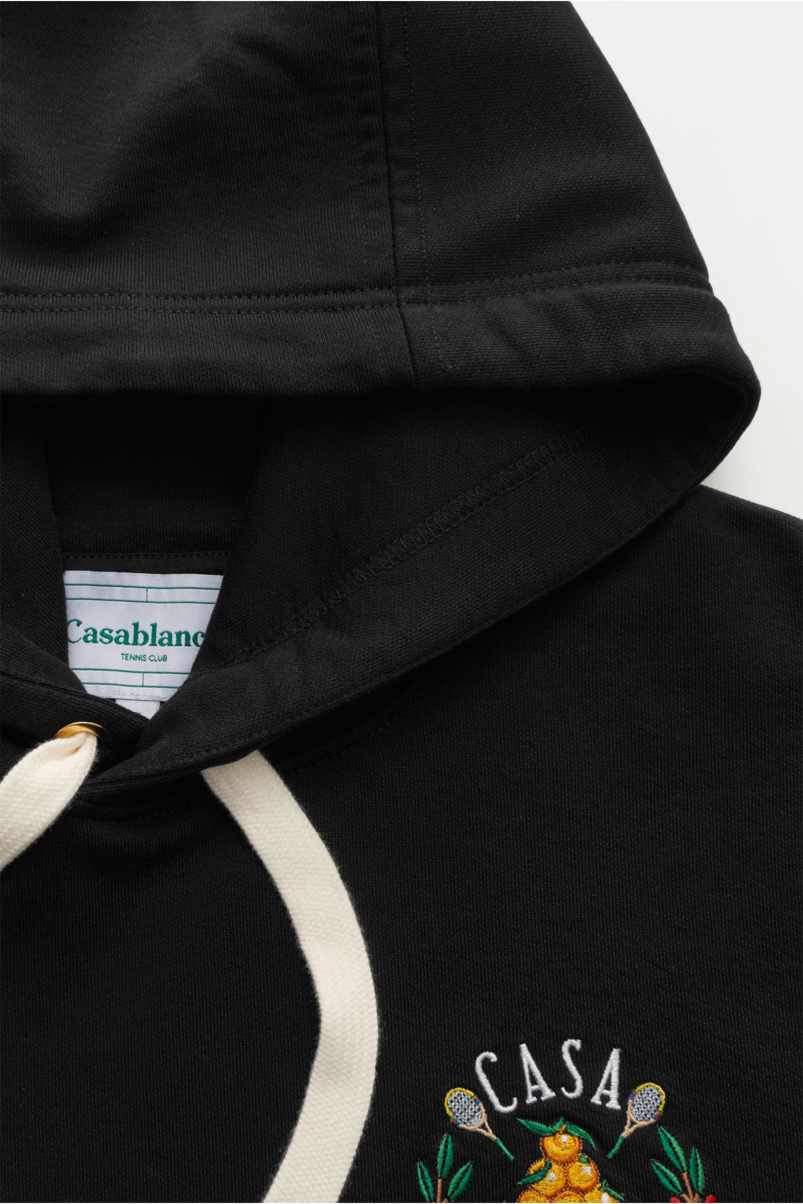 CASABLANCA hooded jumper 'Casa Way' black | BRAUN Hamburg
