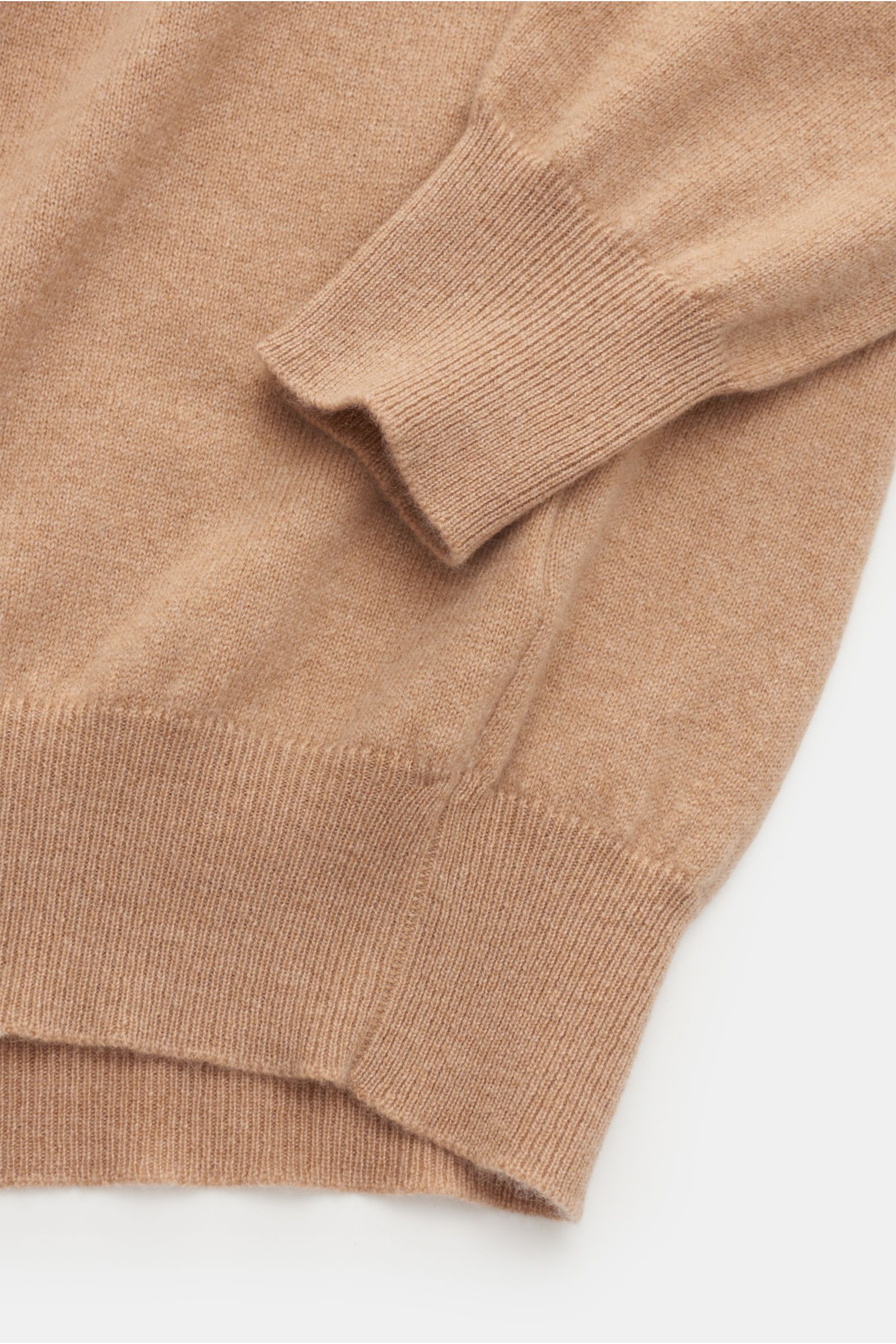 BRUNO MANETTI cashmere turtleneck jumper beige | BRAUN Hamburg