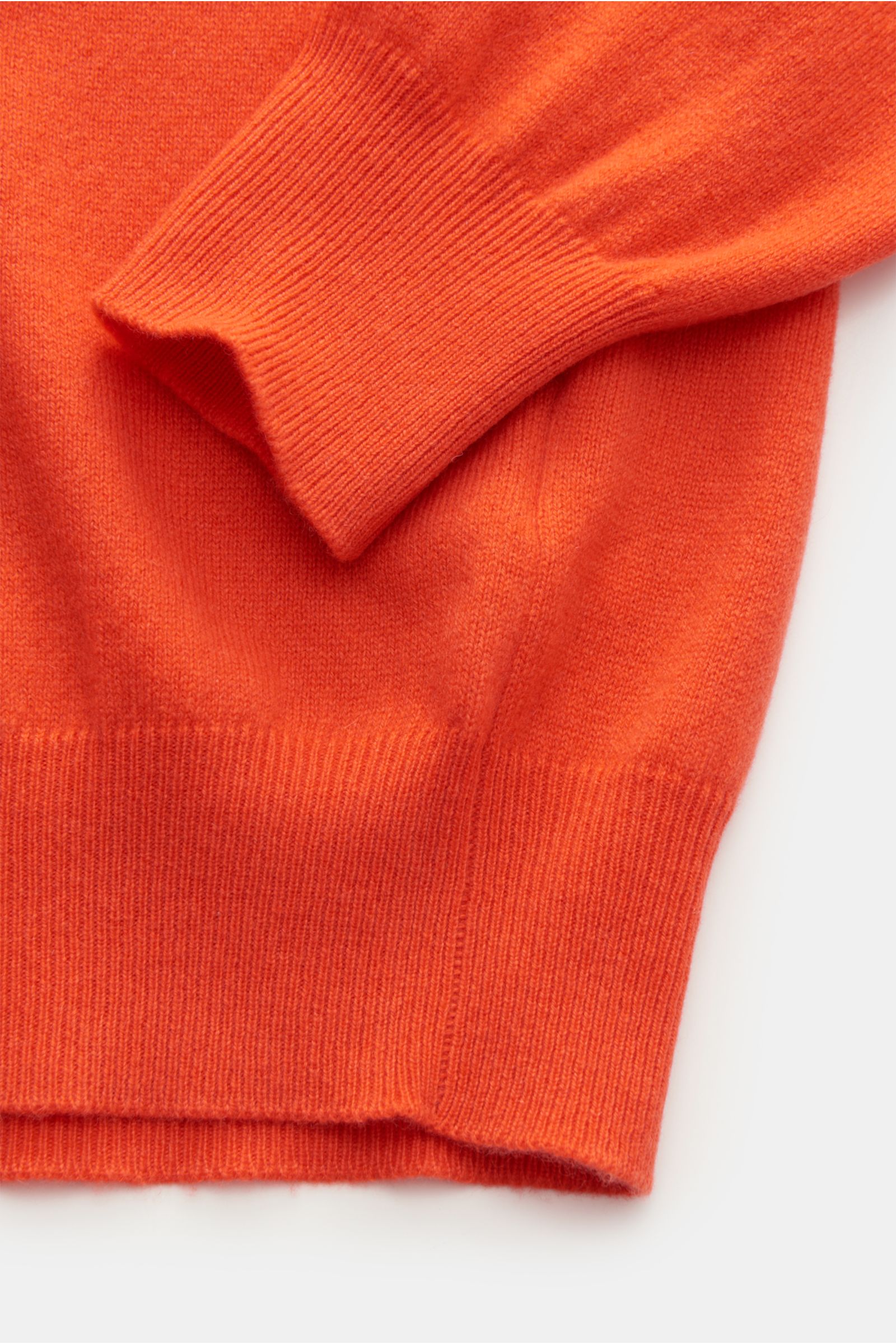 BRUNO MANETTI cashmere crew neck jumper orange | BRAUN Hamburg