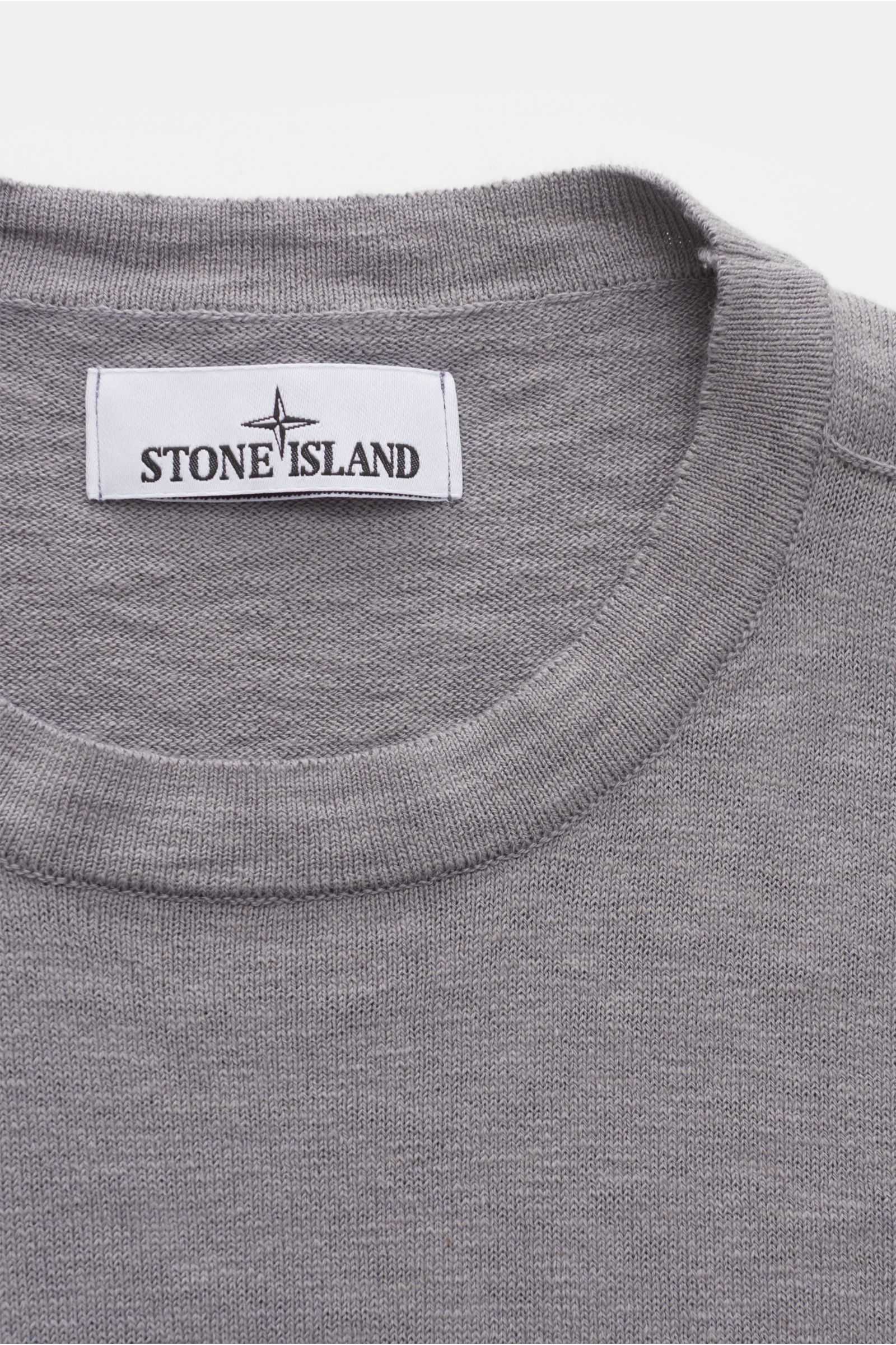 STONE ISLAND crew neck jumper grey | BRAUN Hamburg