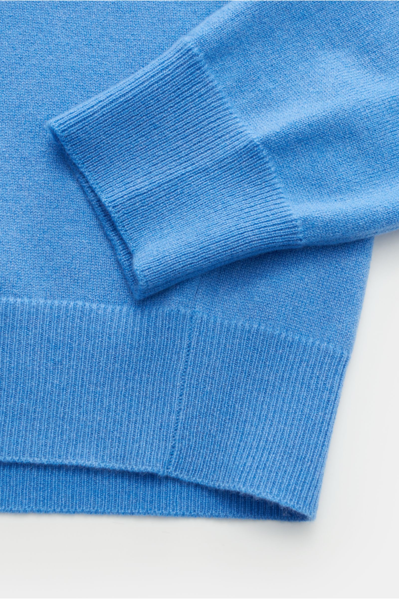 MALO cashmere crew neck jumper blue | BRAUN Hamburg