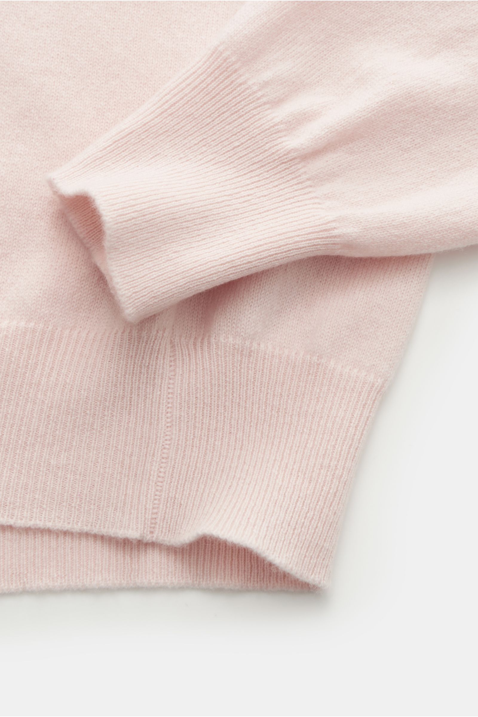 BRUNO MANETTI Cashmere Rundhalspullover rosé | BRAUN Hamburg