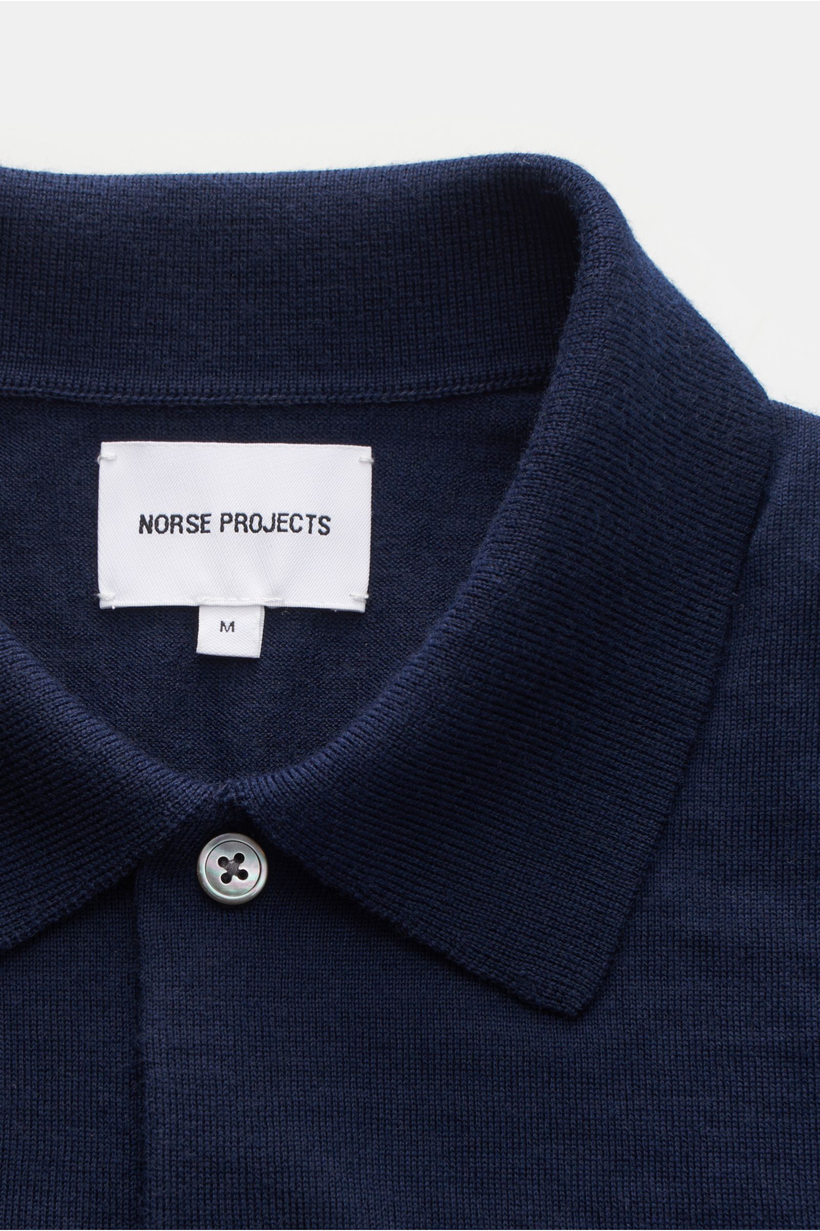 NORSE PROJECTS knit polo 'Jon Tech' navy | BRAUN Hamburg