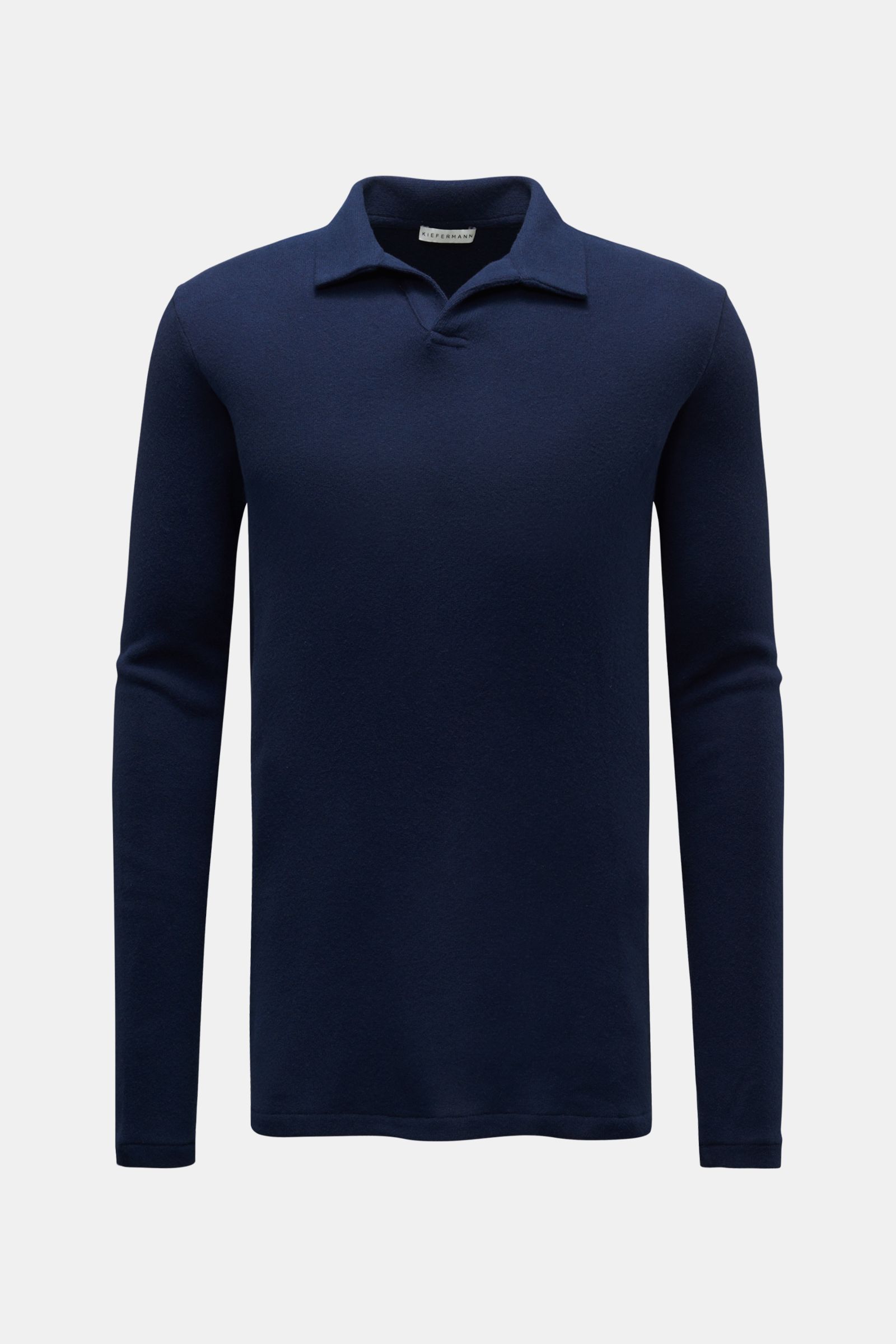 KIEFERMANN knit polo 'Toni' navy | BRAUN Hamburg