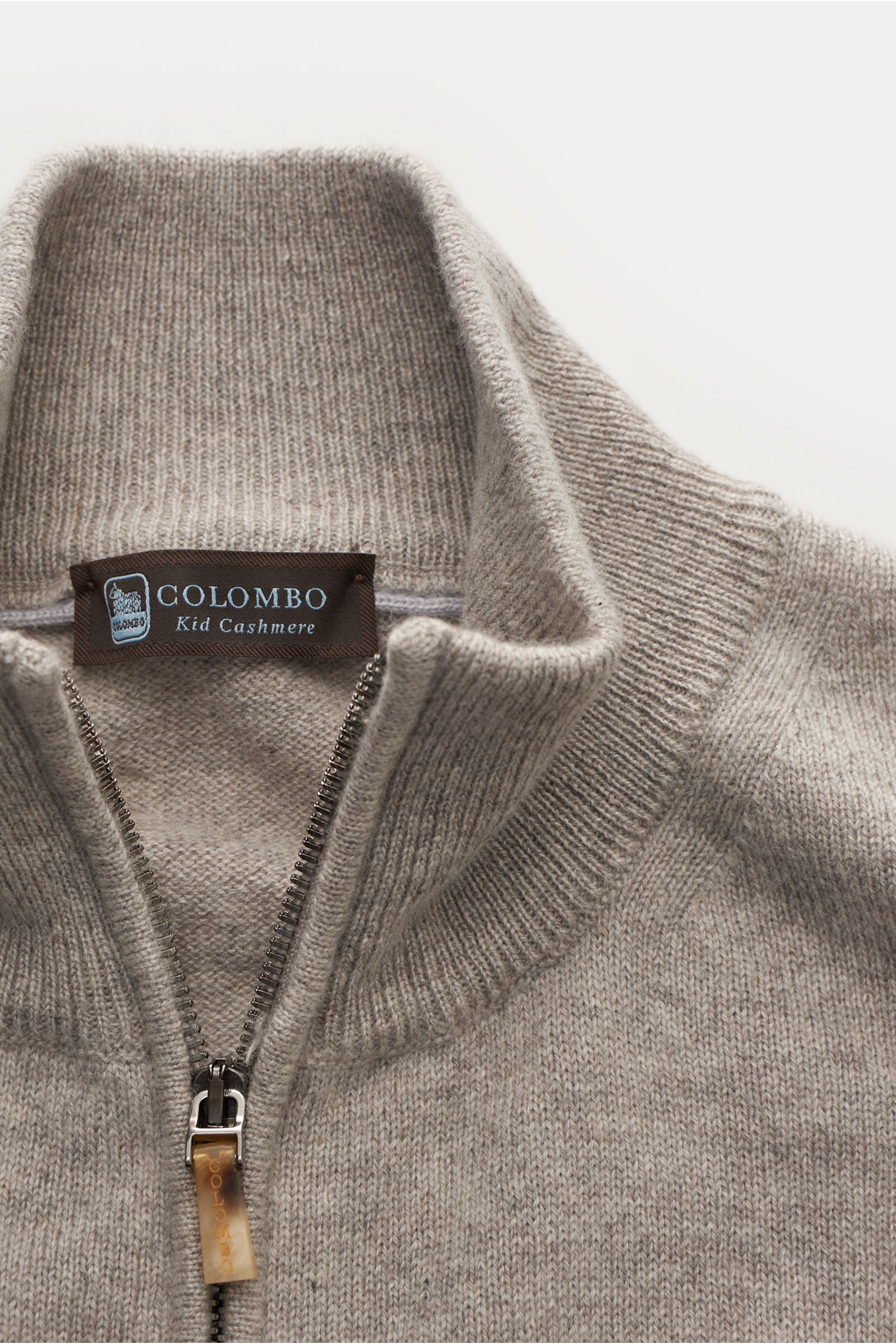 COLOMBO cashmere cardigan sand mottled | BRAUN Hamburg