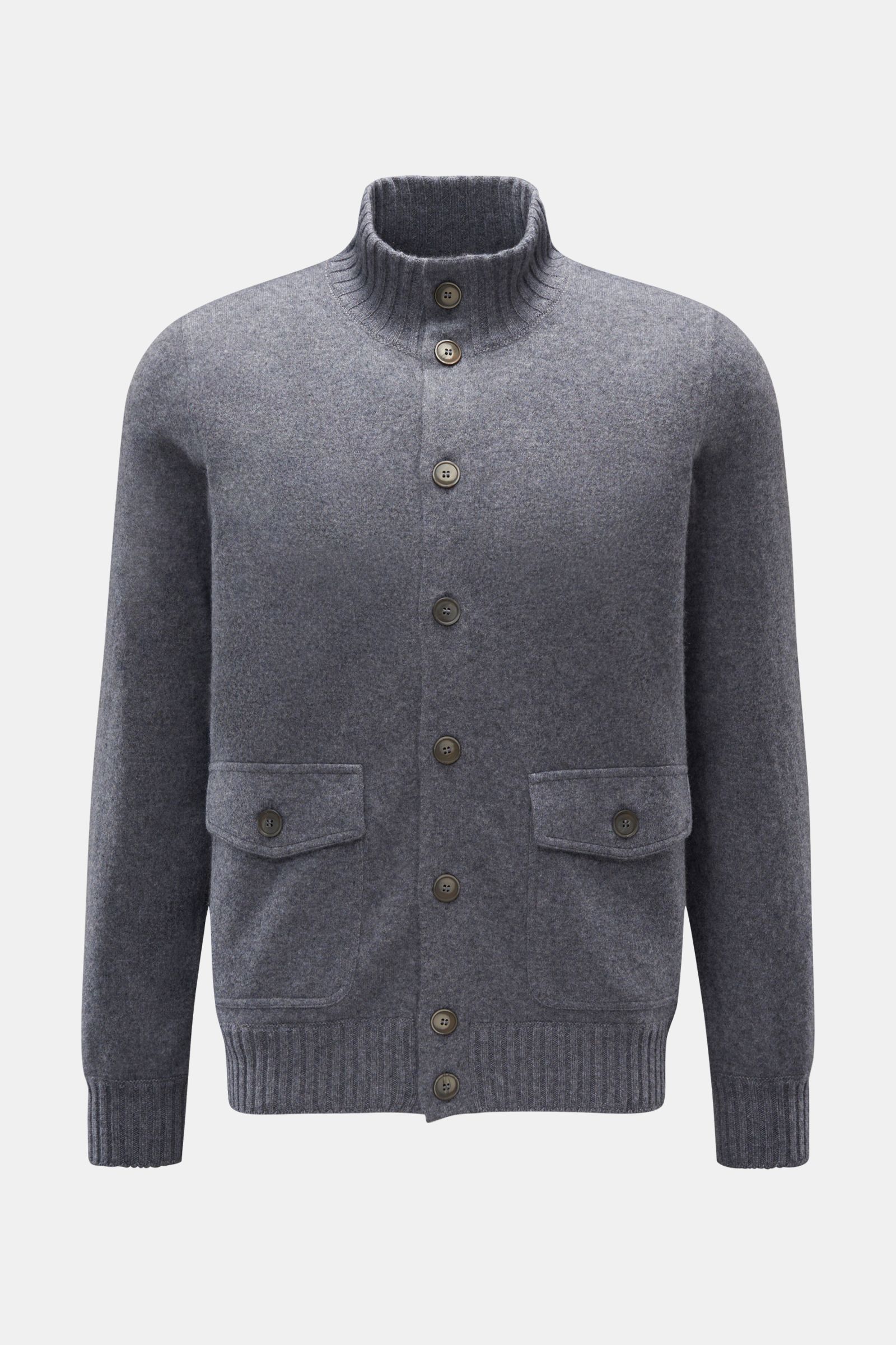GRAN SASSO cashmere cardigan grey | BRAUN Hamburg