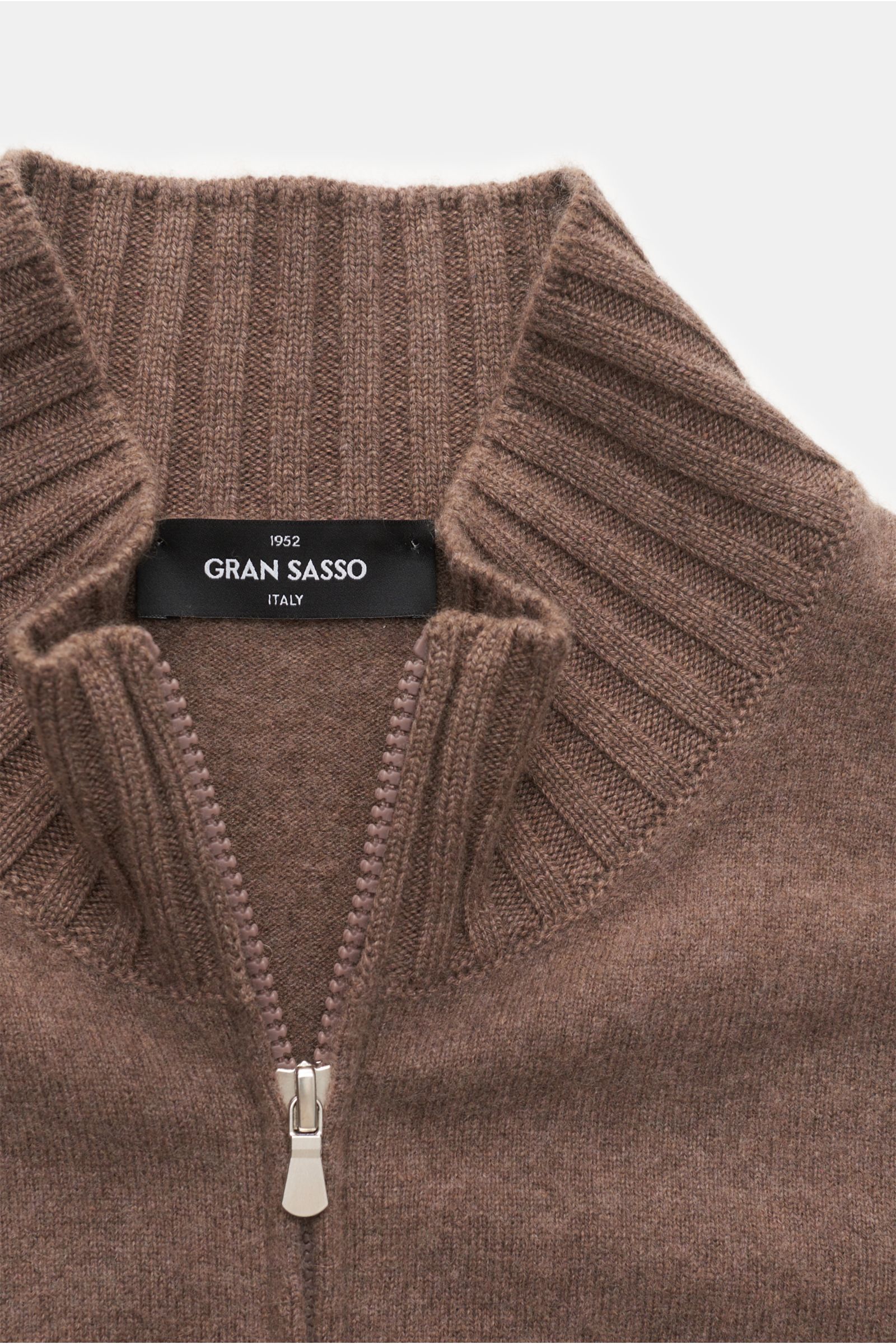 GRAN SASSO cashmere cardigan grey-brown | BRAUN Hamburg