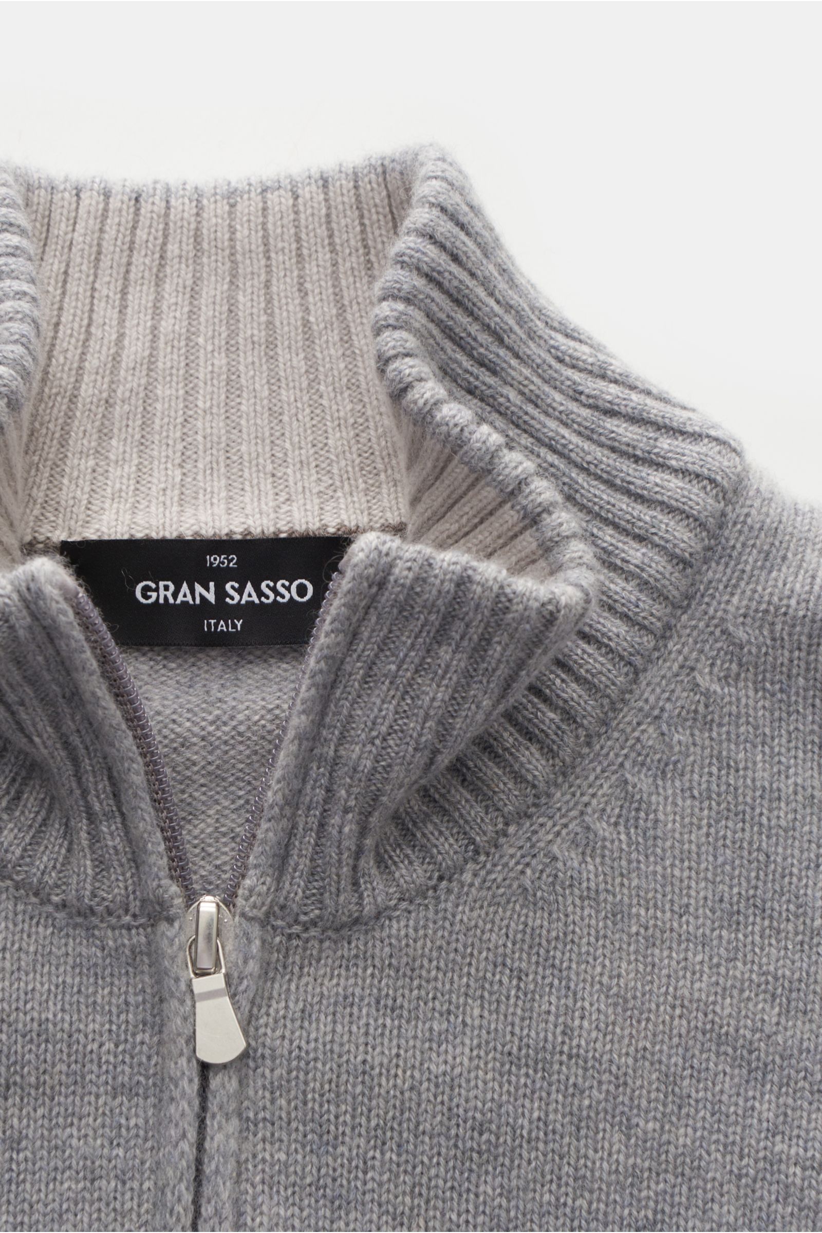 GRAN SASSO cashmere cardigan grey mottled | BRAUN Hamburg