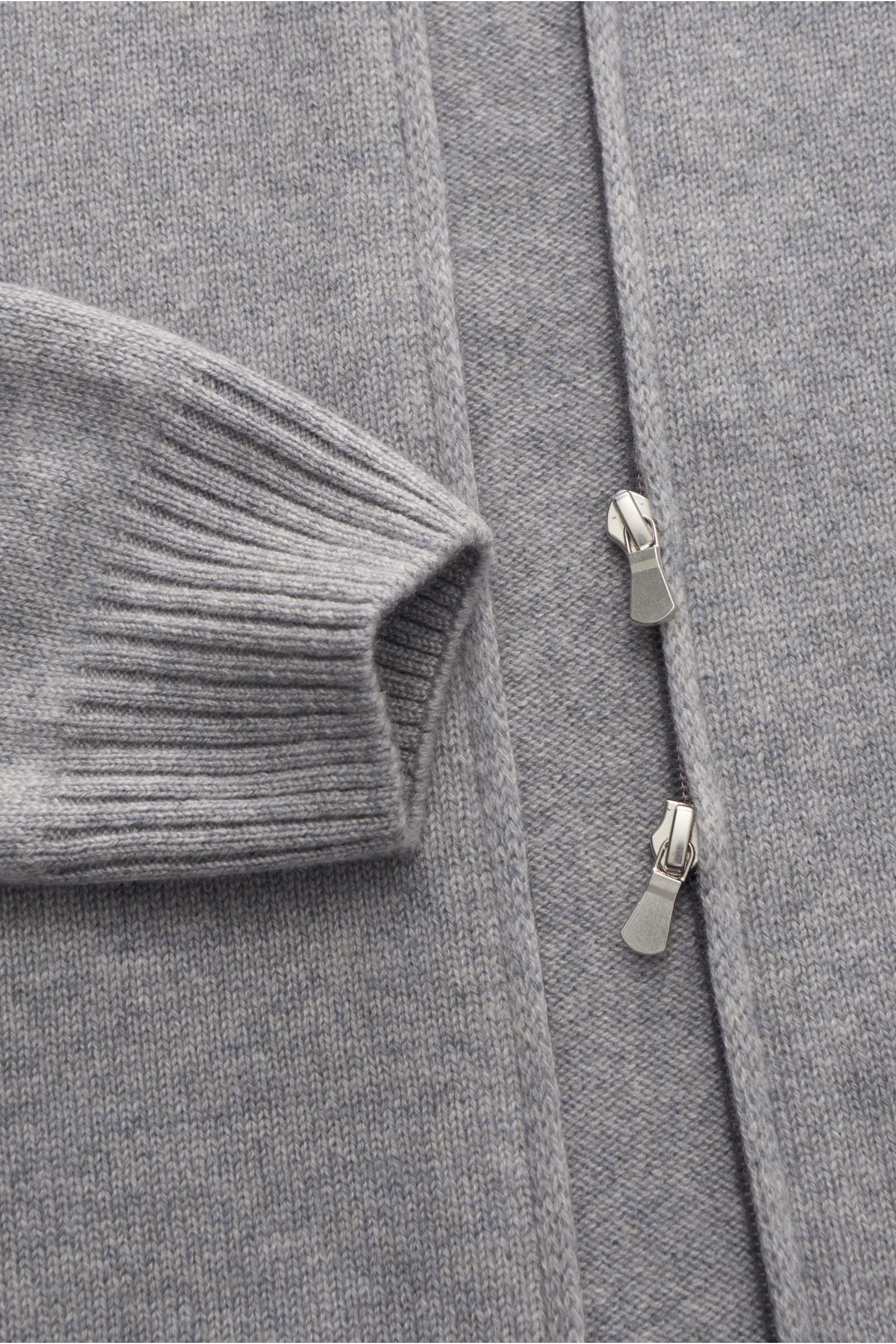 GRAN SASSO cashmere cardigan grey mottled | BRAUN Hamburg