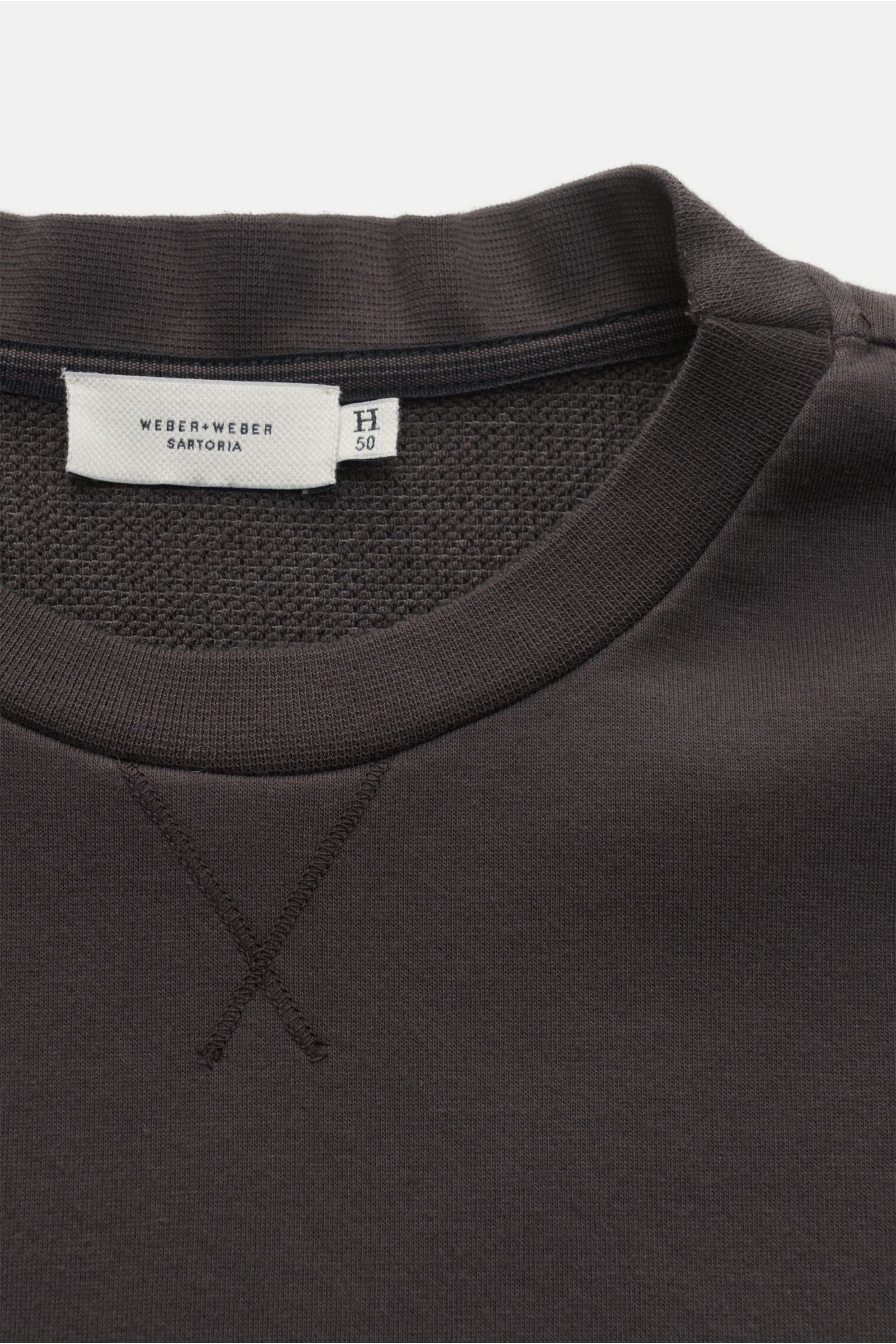 WEBER + WEBER crew neck sweatshirt 'Travel' dark grey | BRAUN Hamburg