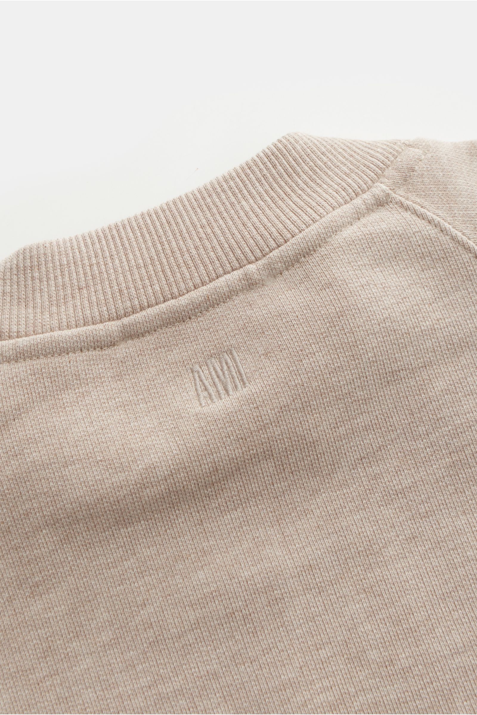 AMI PARIS crew neck sweatshirt beige mottled | BRAUN Hamburg