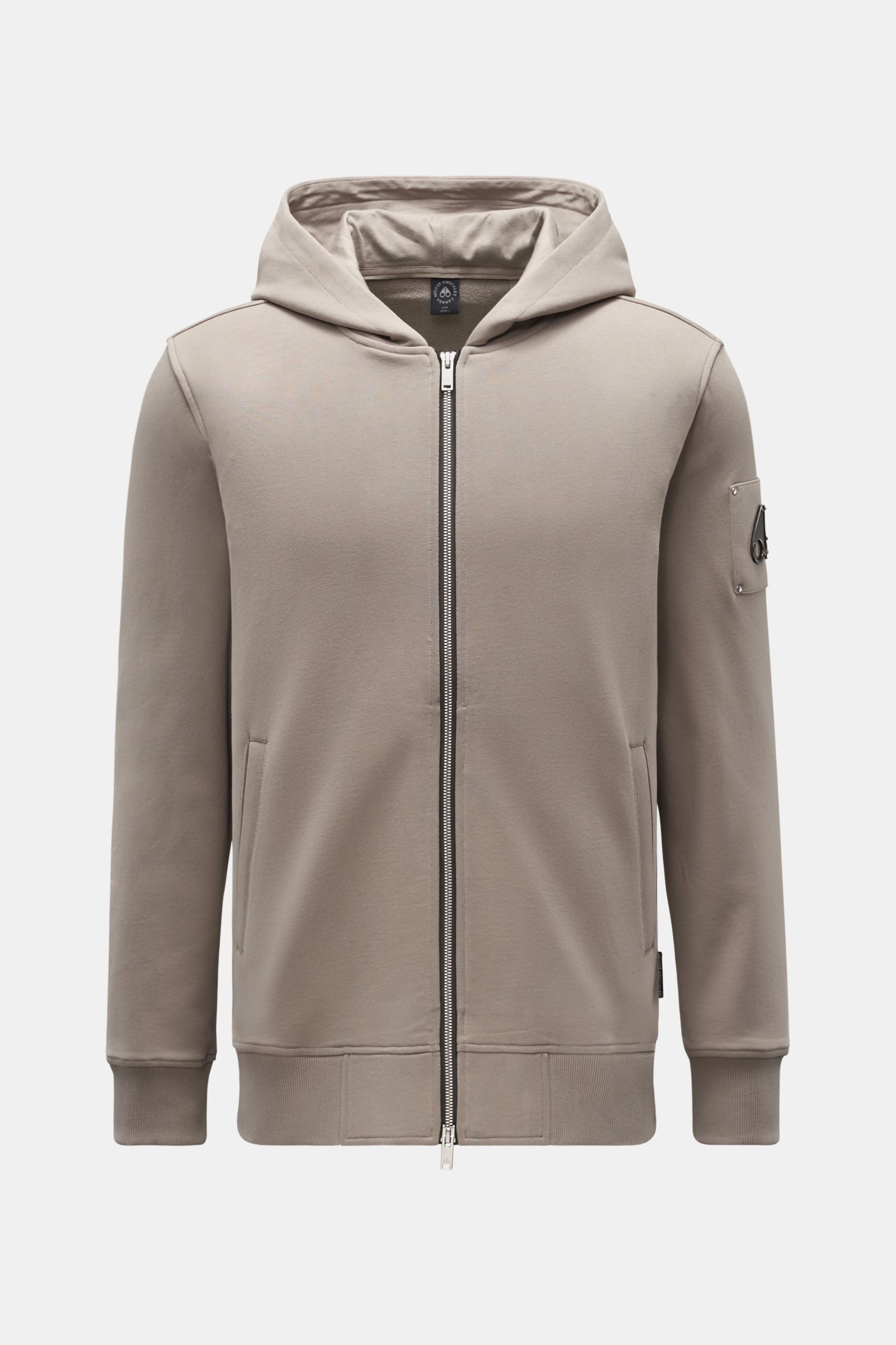 MOOSE KNUCKLES sweat jacket 'Hartsfield Zip-Up' beige | BRAUN Hamburg