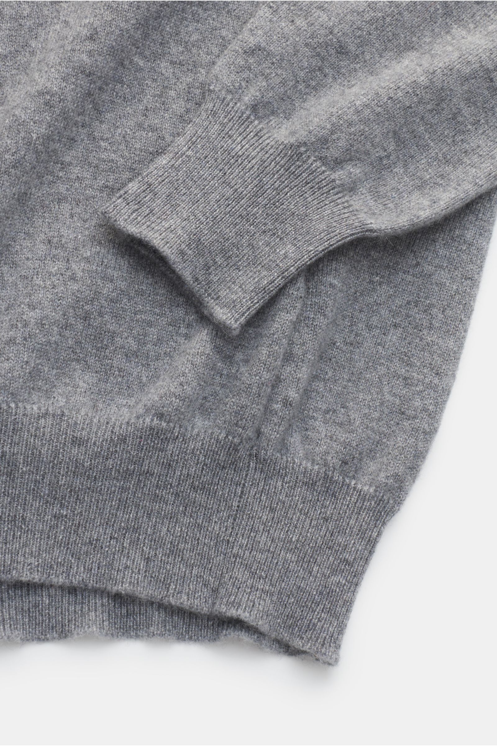 FEDELI Cashmere Troyer 'Favonio Slim' hellgrau | BRAUN Hamburg