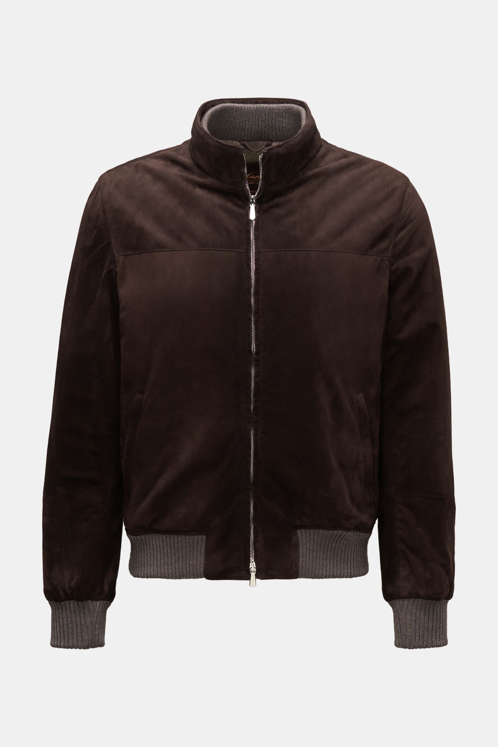 MANDELLI Veloursleder-Blouson dunkelbraun | BRAUN Hamburg