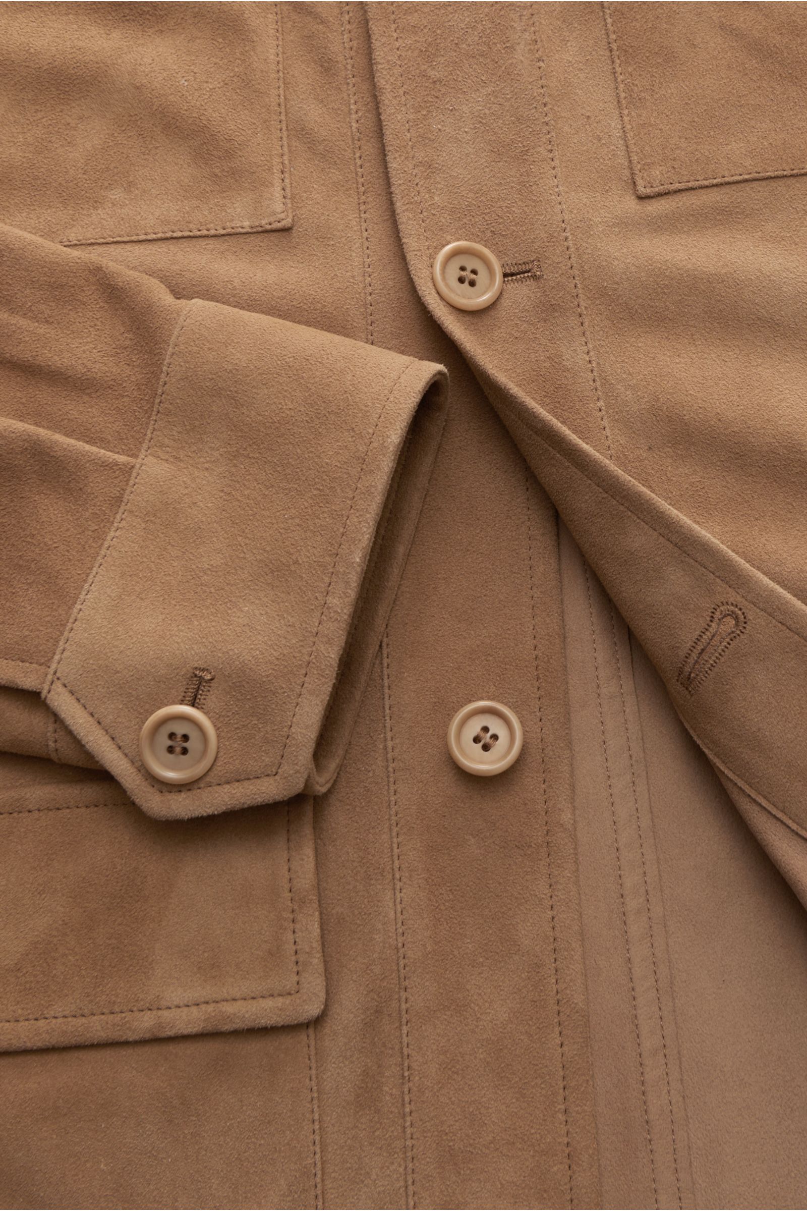 EDDY MONETTI suede jacket 'Ischia' light brown | BRAUN Hamburg