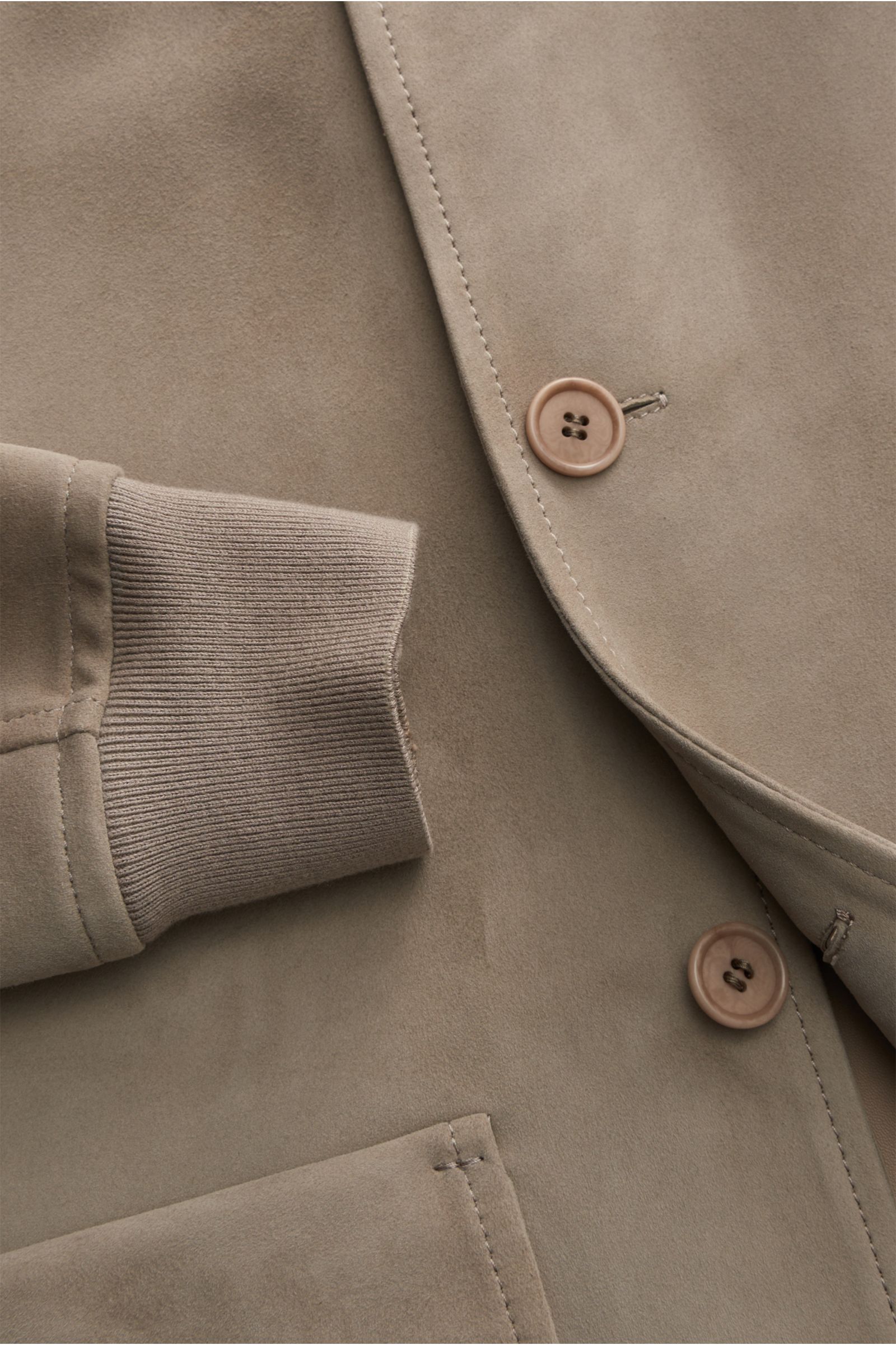 SALVATORE SANTORO Veloursleder-Blouson beige | BRAUN Hamburg