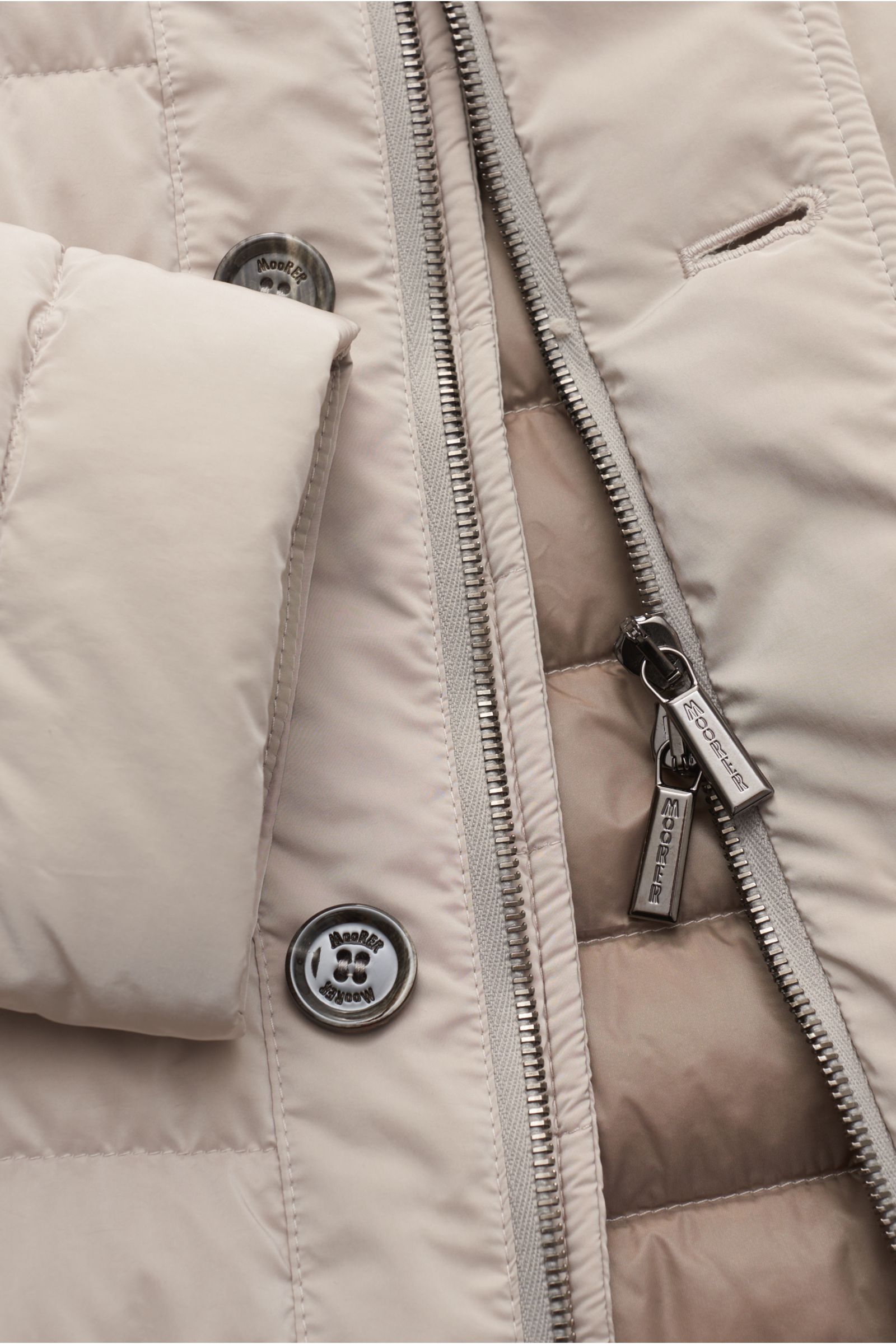 MOORER down jacket 'Marmo' beige | BRAUN Hamburg