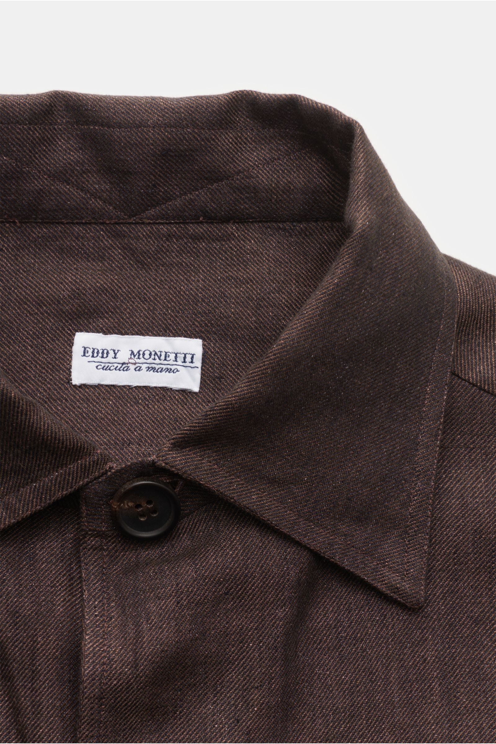 EDDY MONETTI overshirt dark brown | BRAUN Hamburg